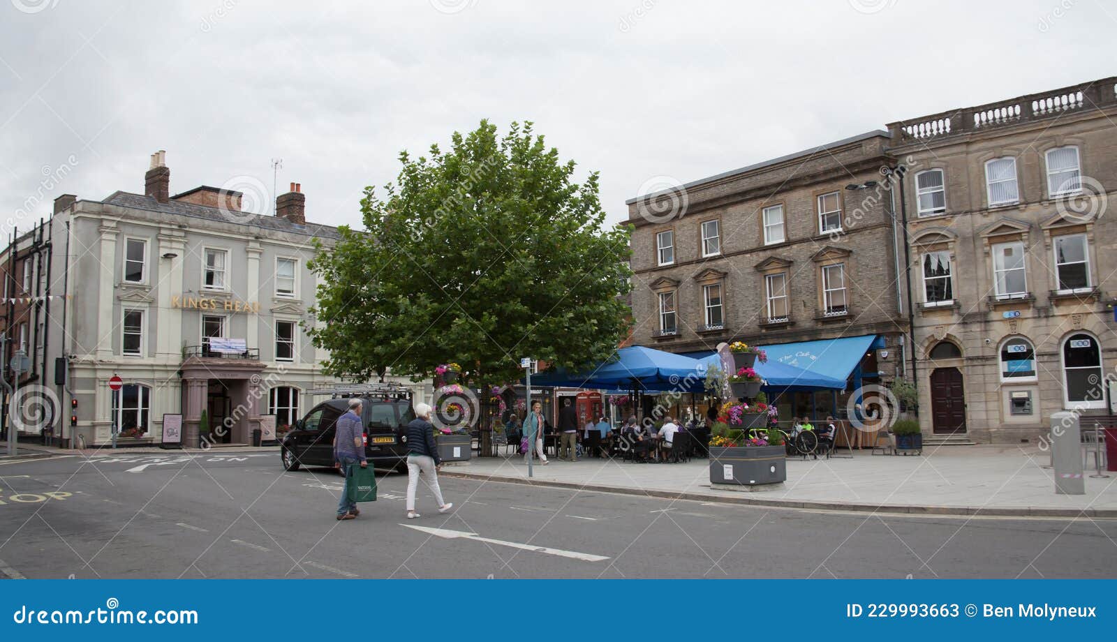 Views of the Square in Wimborne Minster, Dorset in the UK Editorial ...