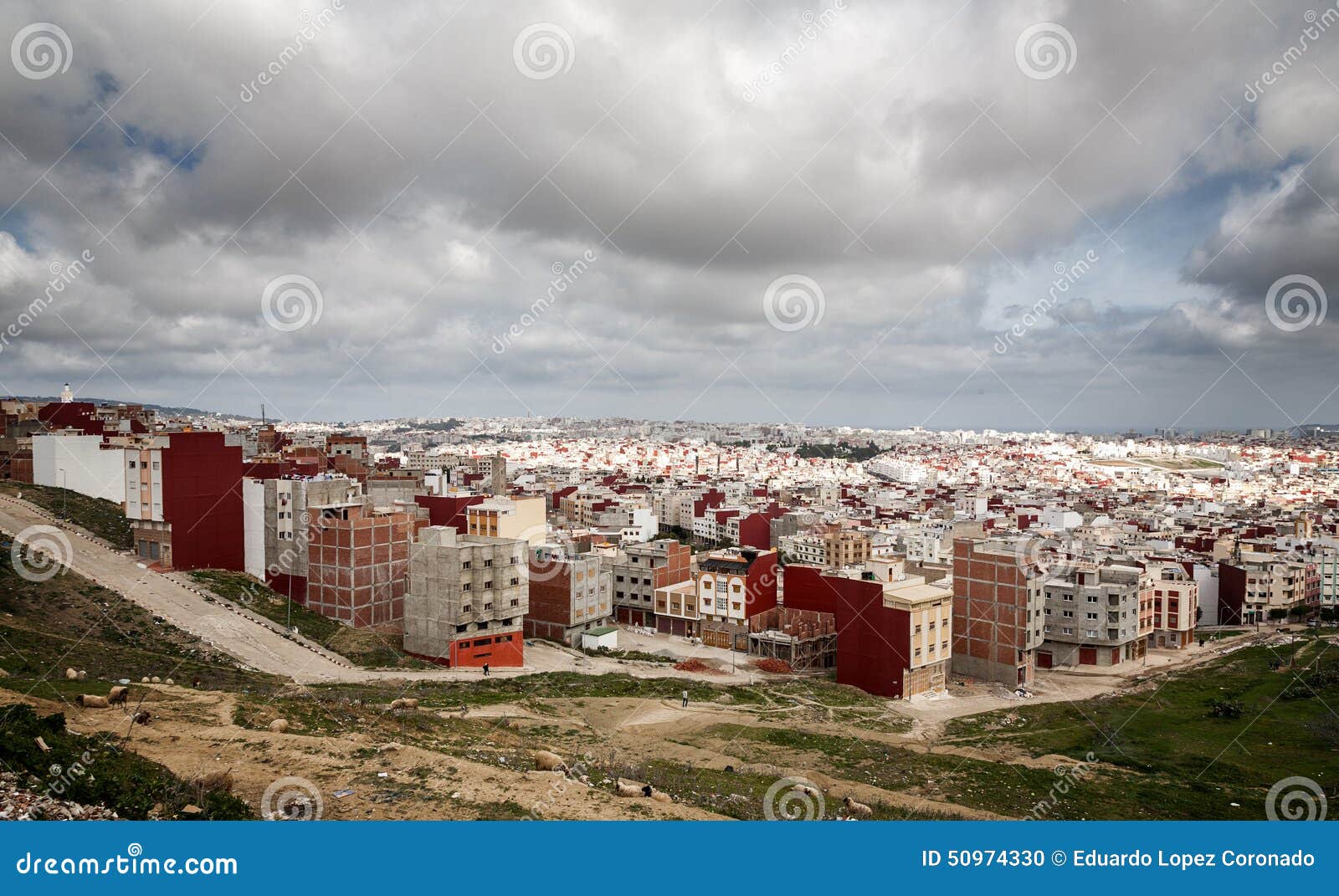 Views from the Top Tanger City Stock Photo - Image of historic, maghreb ...