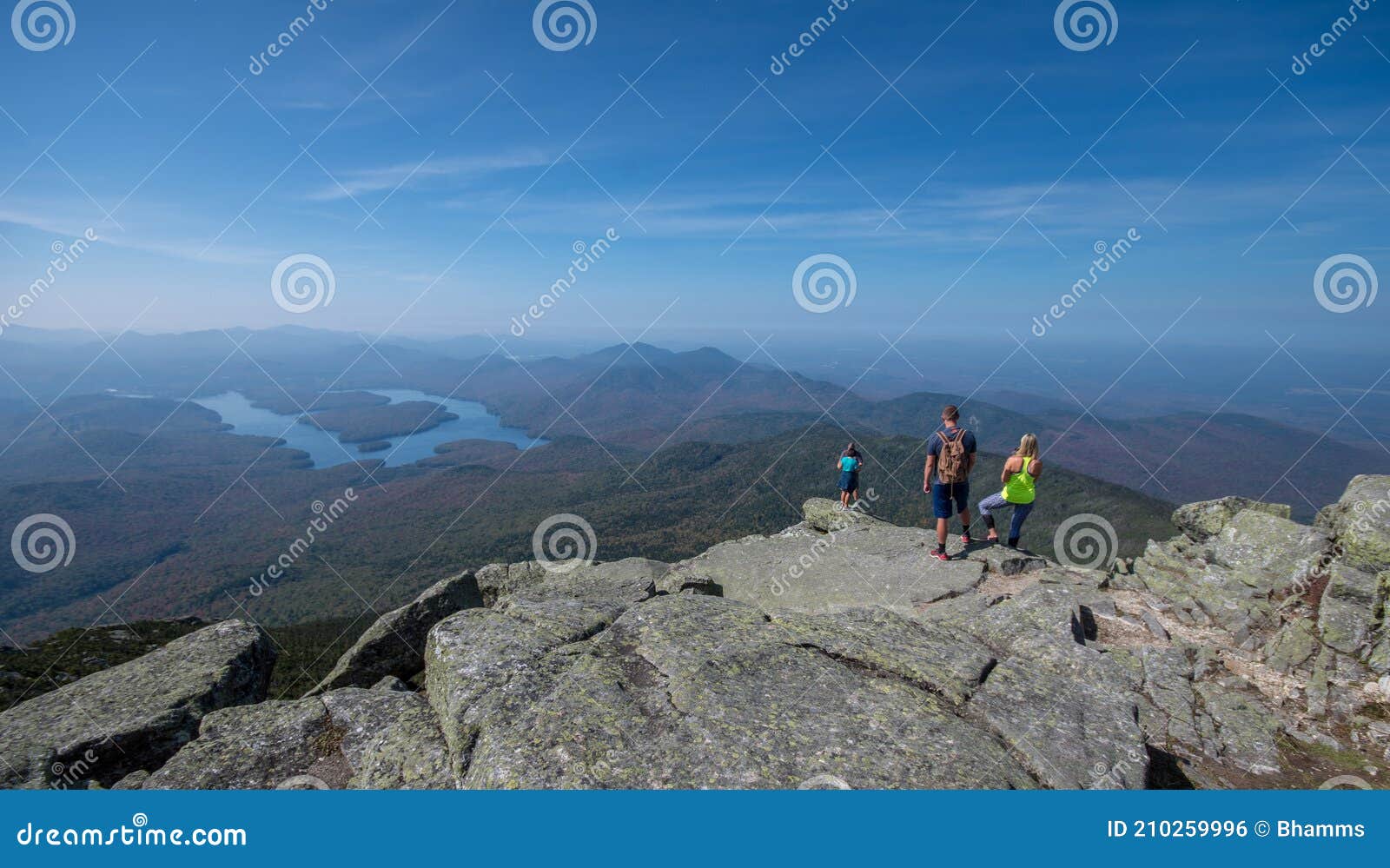 People on the Narrow Path To the Summit of Whiteface Editorial Photo ...