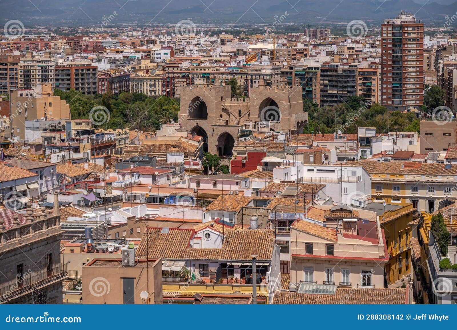 Views of Valencia from the Tower of Valencia S Main Cathedral Stock ...
