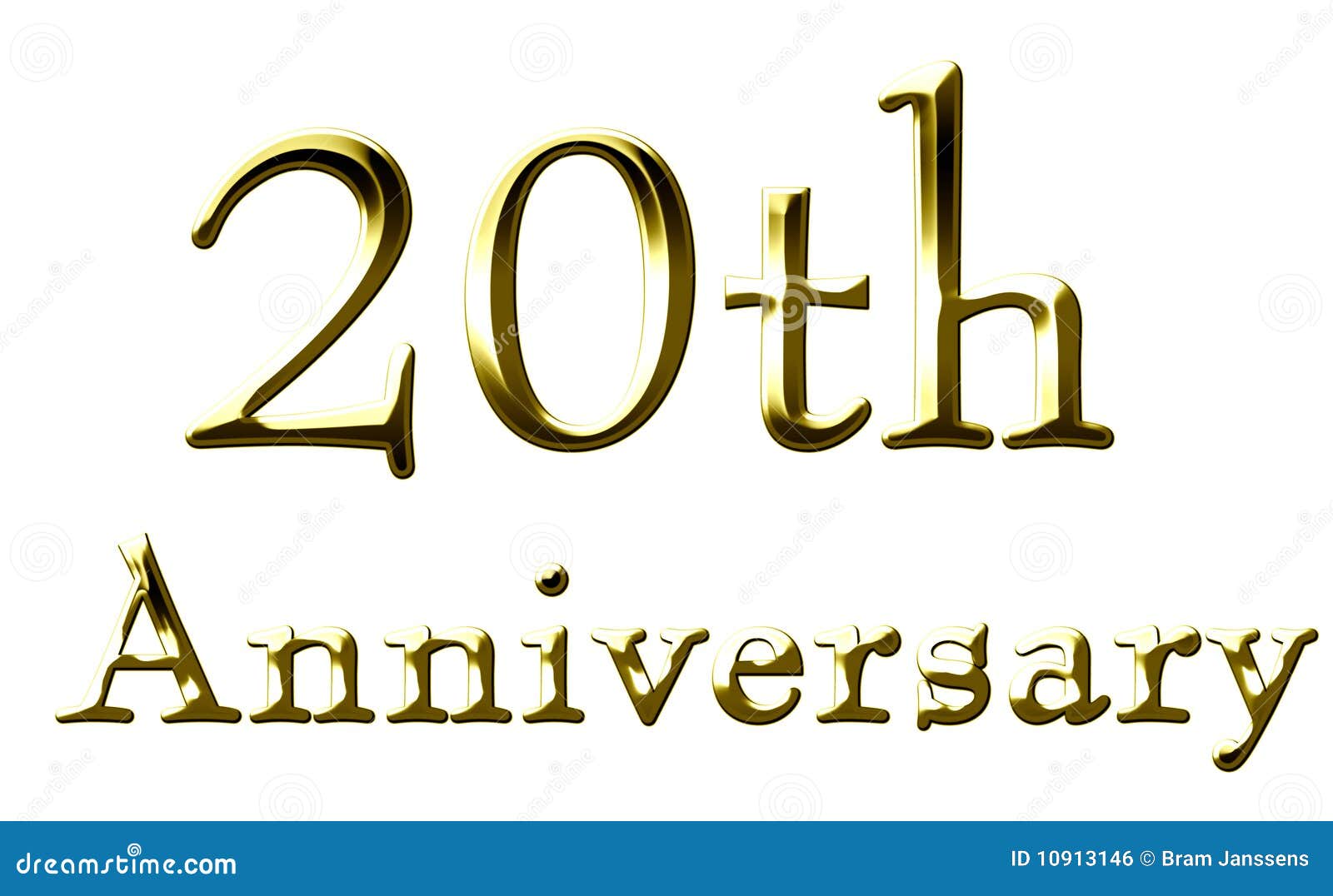 Vigésimo aniversario stock de ilustración. Ilustración de emblema ...