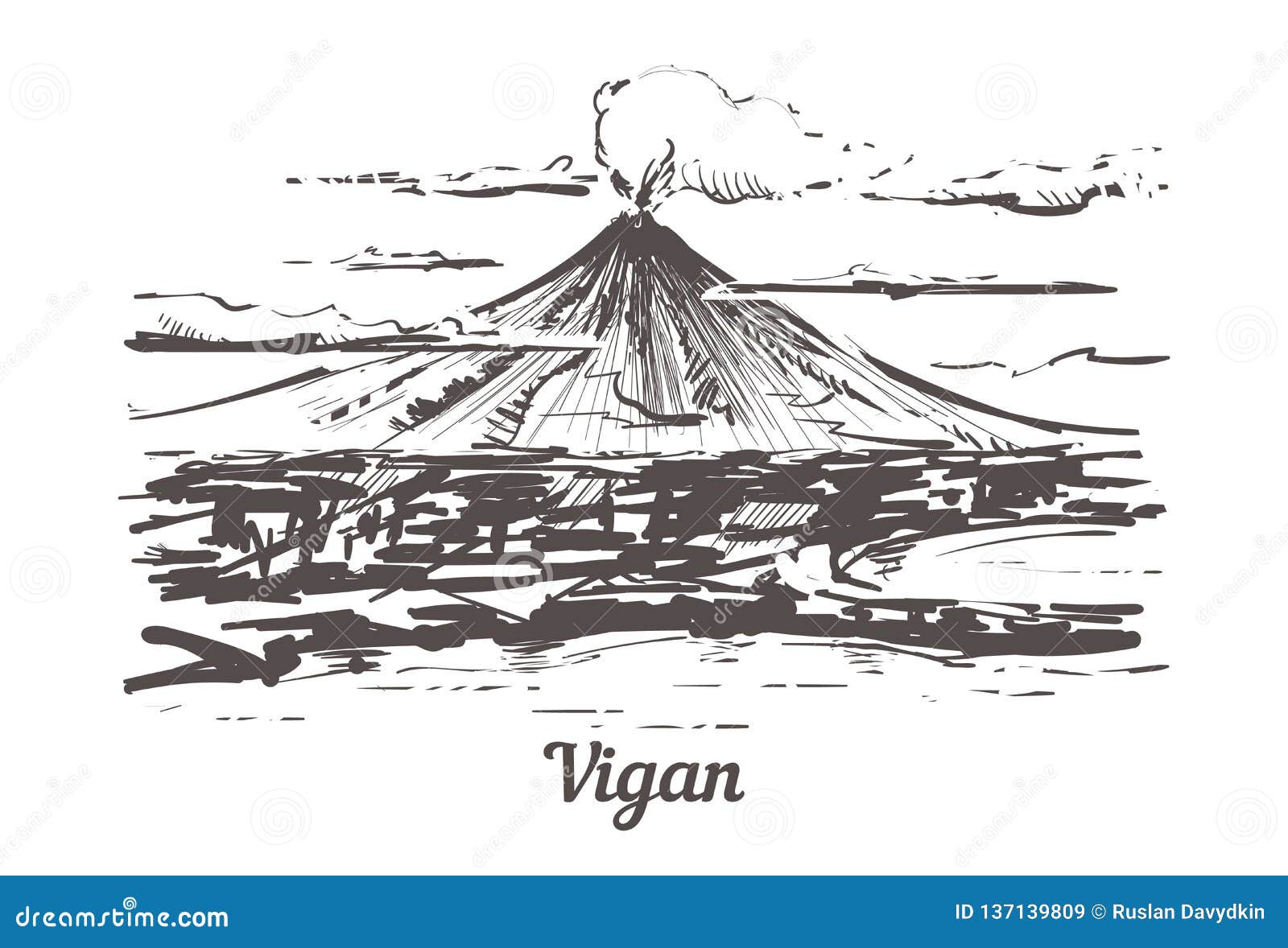 Vigan Hand Drawn Sketch Vector Illustration Isolated Stock Illustration ...