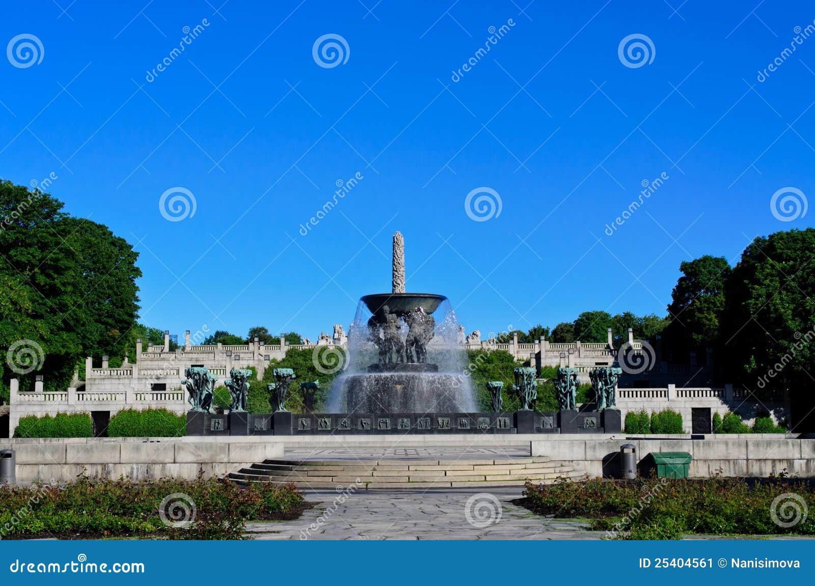 Vigeland park editorial photo. Image of sculptures, landmark - 25404561