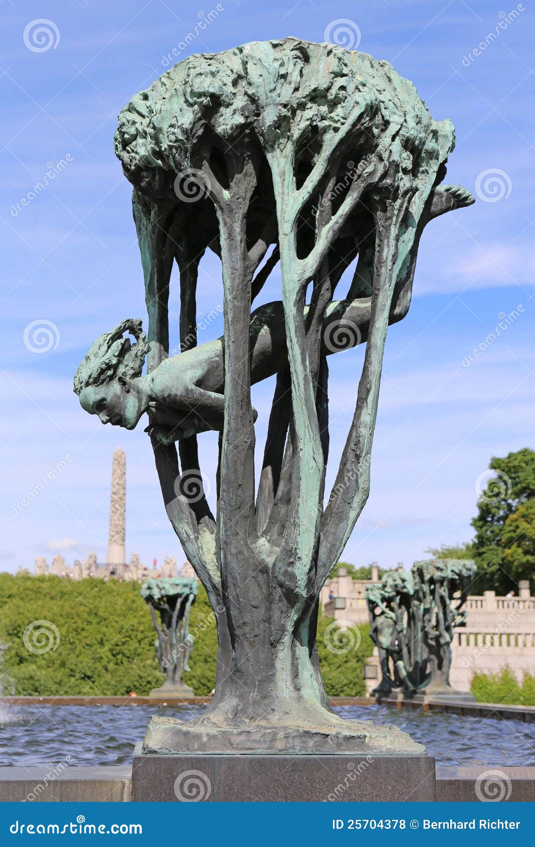 Vigelands Park. Oslo editorial stock photo. Image of holiday - 25704378