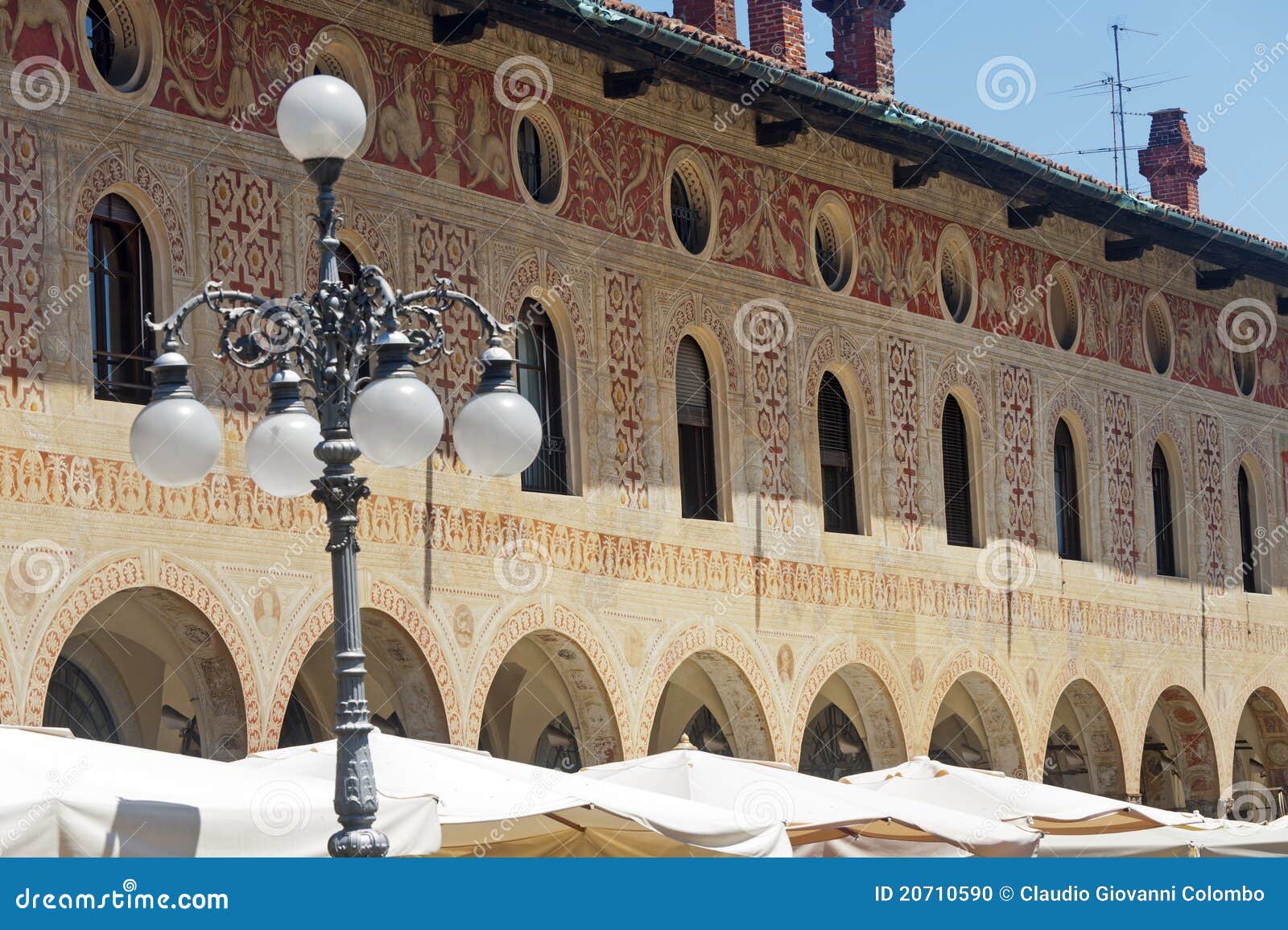 Vigevano, Piazza Ducale stock photo. Image of colonnade - 20710590