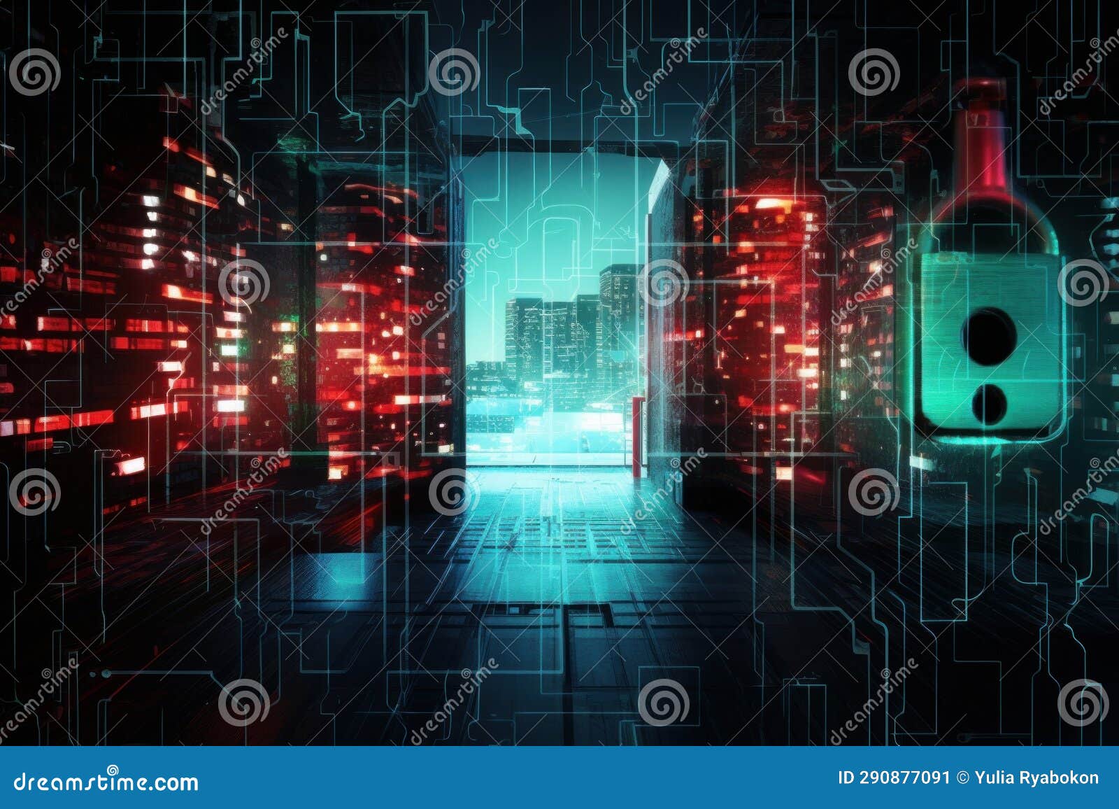 Vigilant Cyber Security. Generate Ai Stock Image - Image of password ...