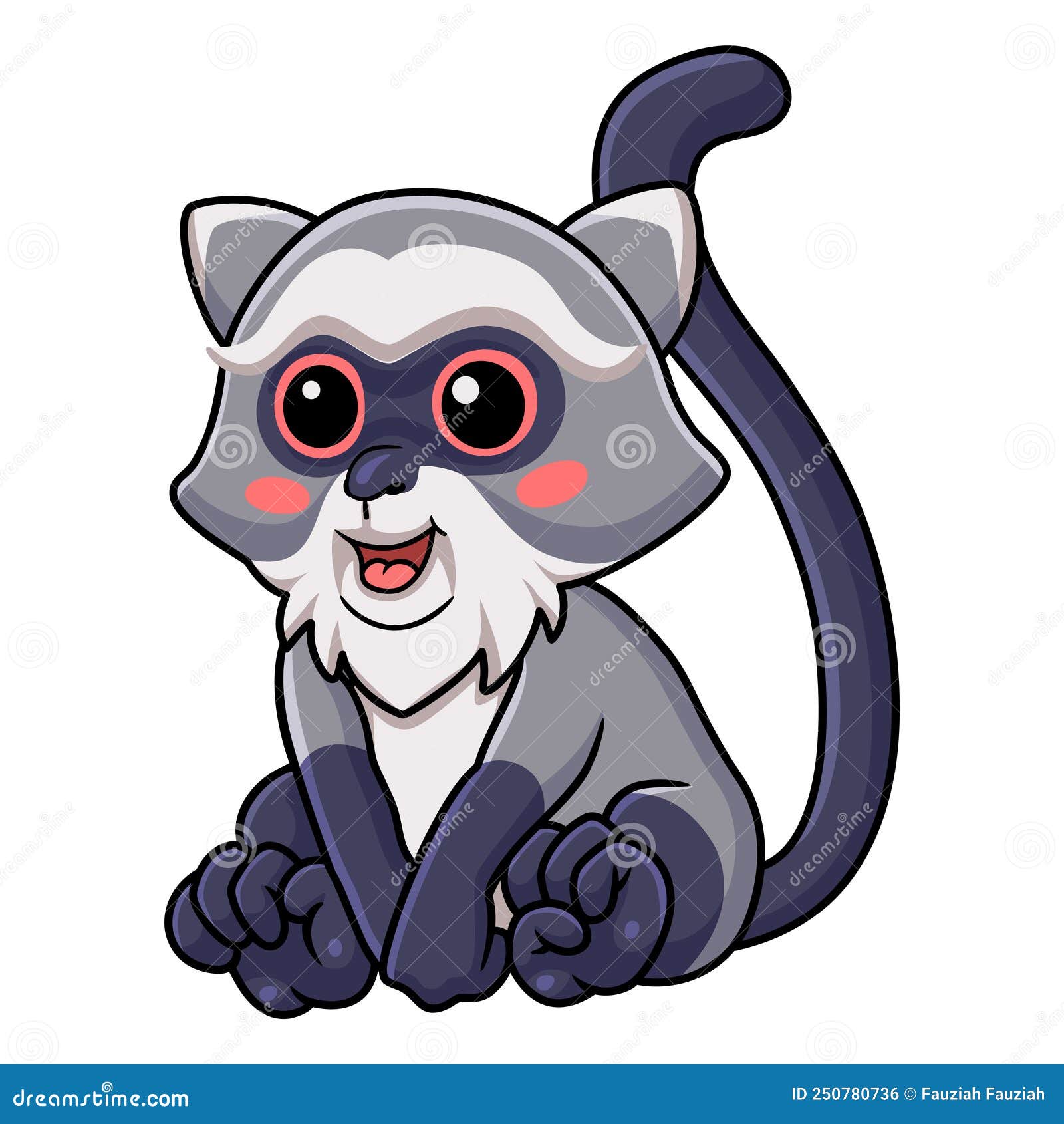 Vignetta di samango monkey illustrazione vettoriale. Illustrazione di ...