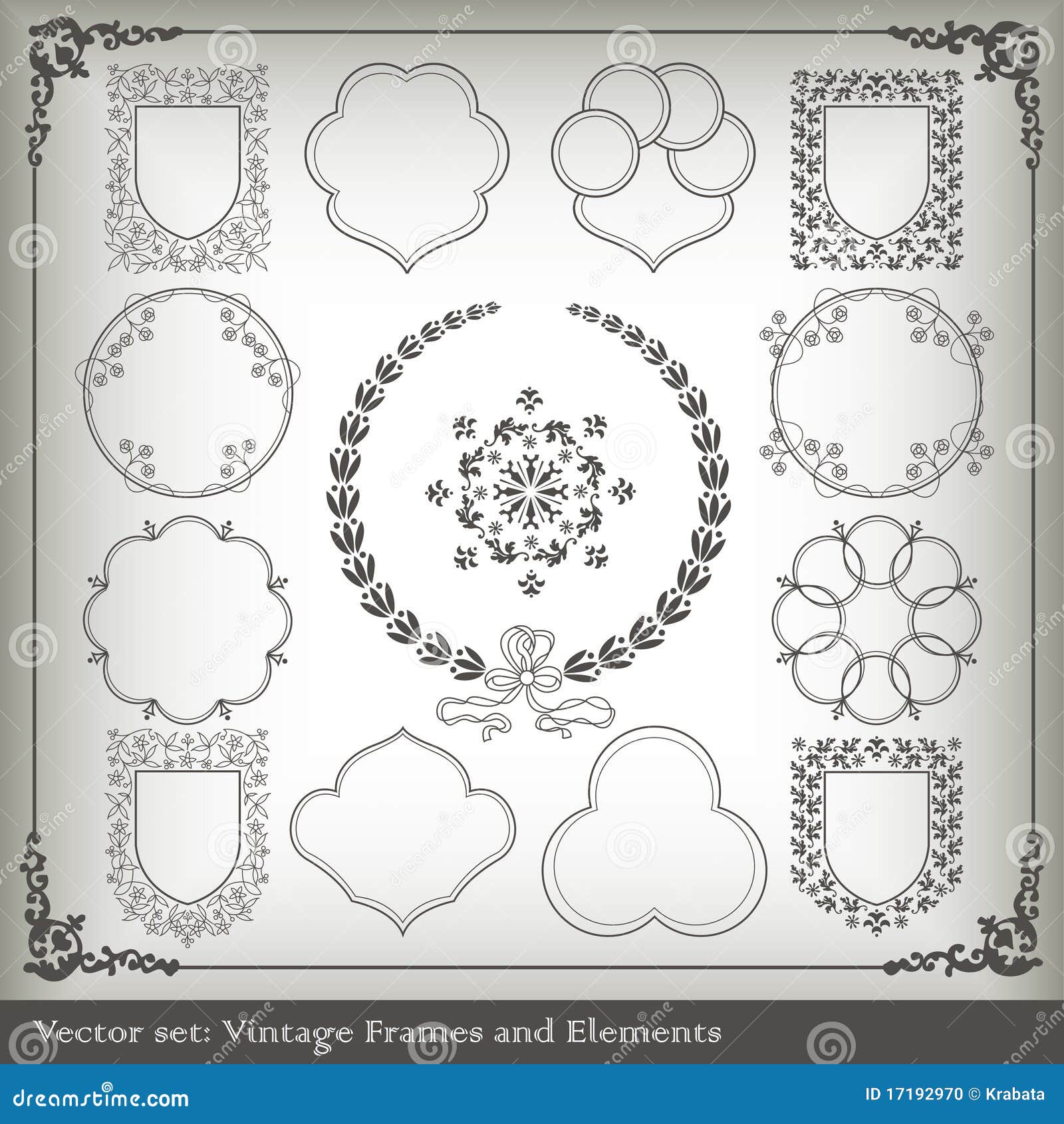 Vignette border vintage stock illustration. Illustration of graphic ...
