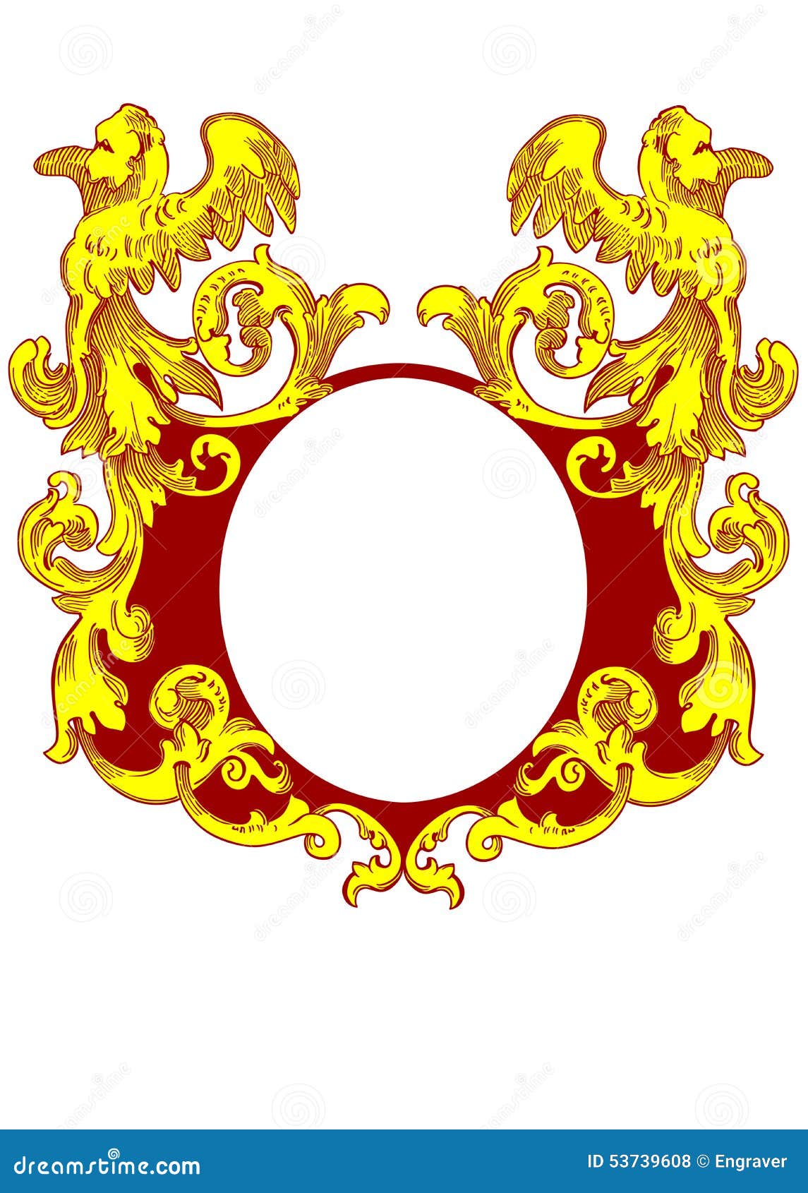 Vignette decoration stock vector. Illustration of vector - 53739608