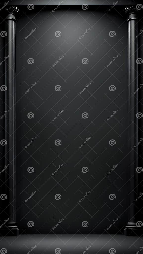 Vignette Effect on a Black Background Creating a Deep, Dark Backdrop ...