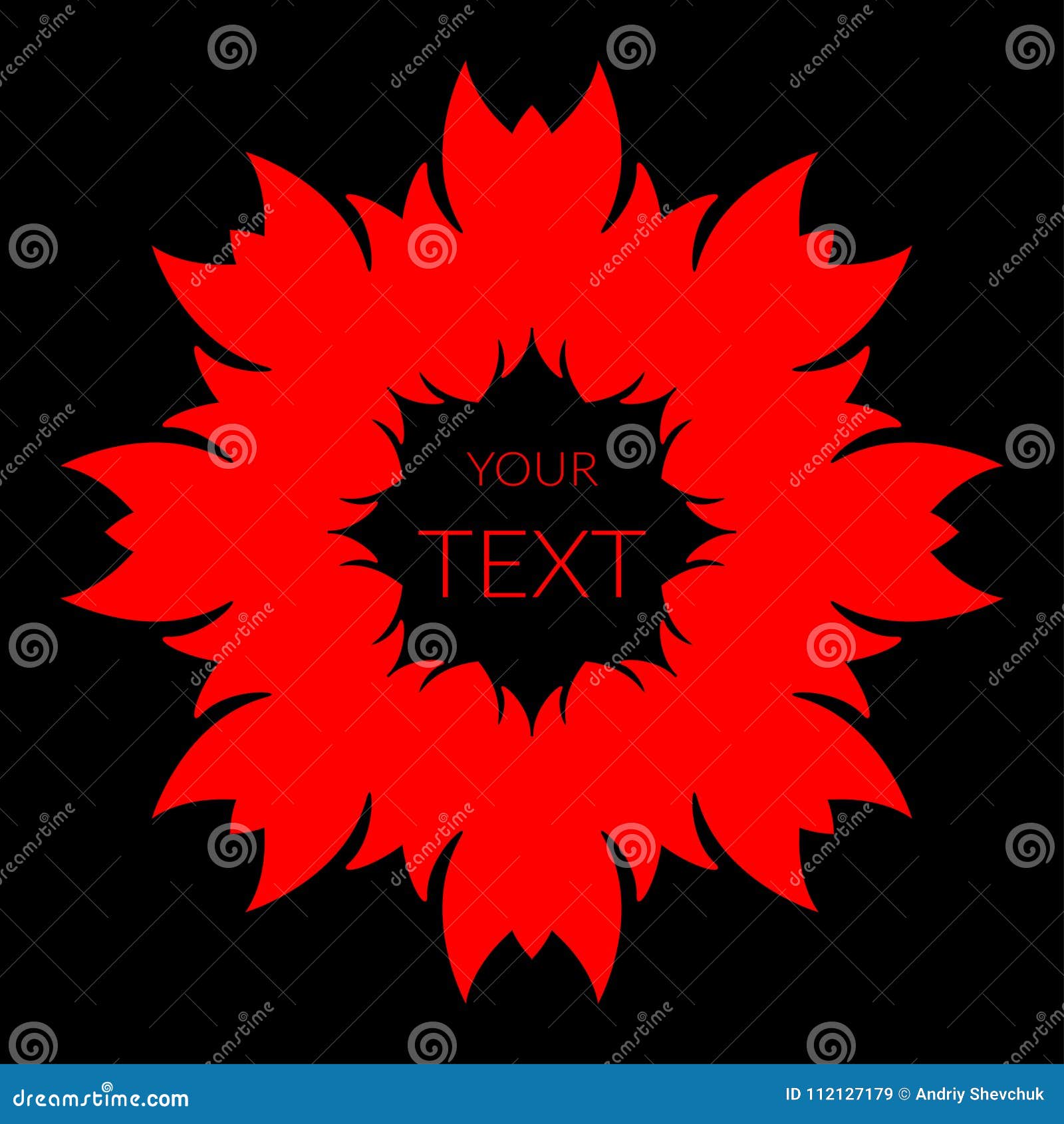 A Vignette with Fire. Pattern Fire Stock Vector - Illustration of ...