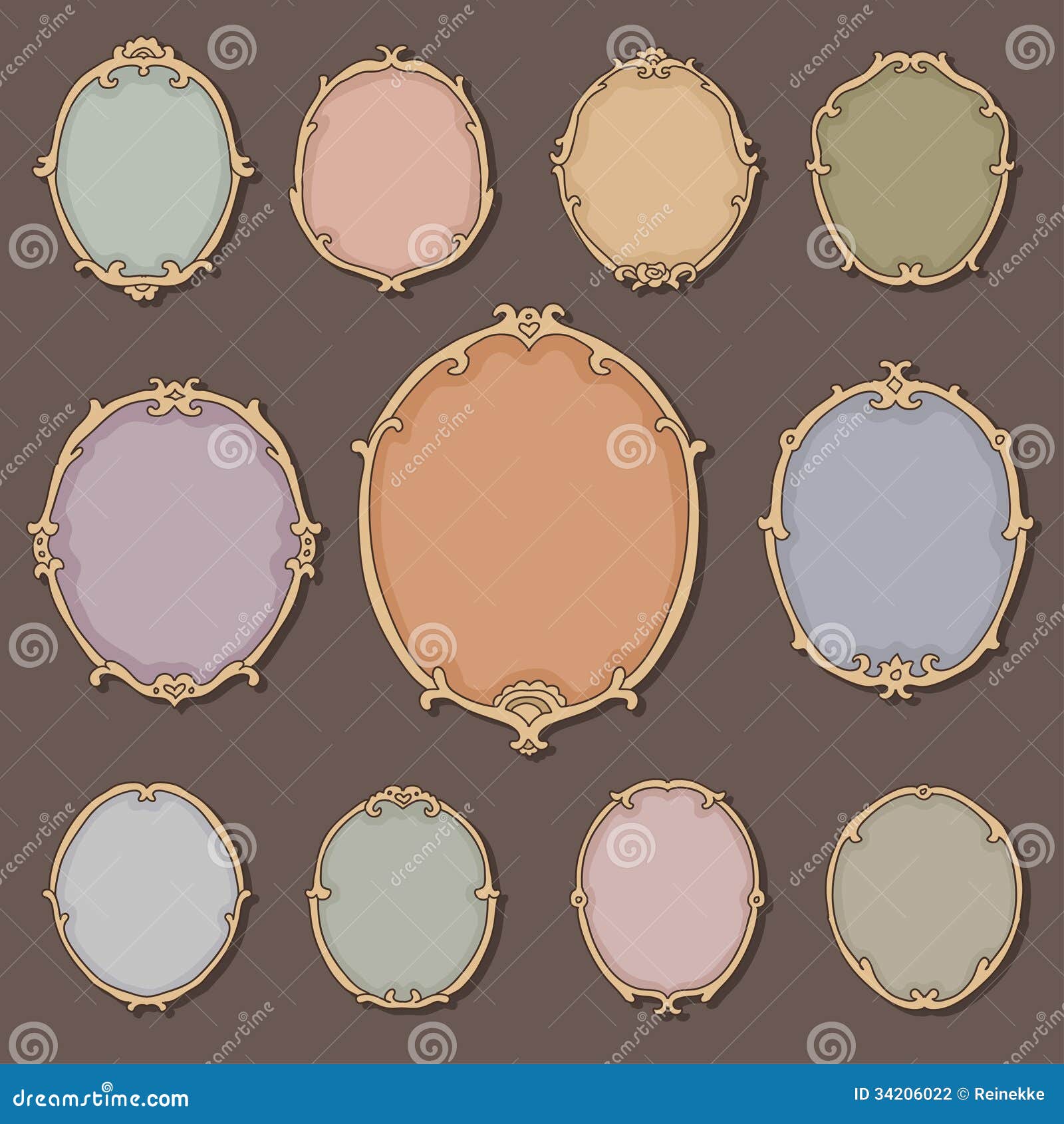 Vignette frames stock vector. Illustration of elegant - 34206022