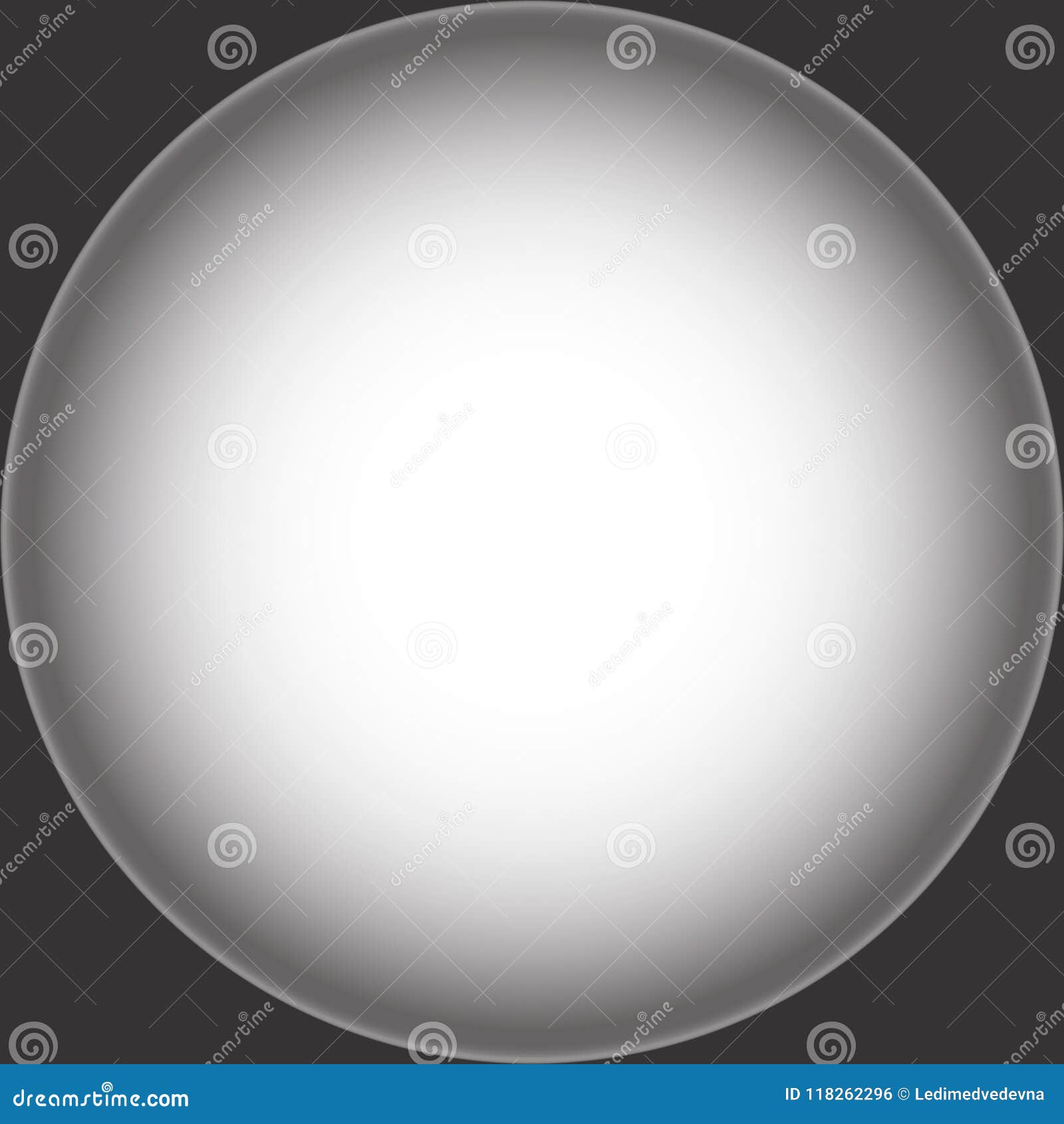 Vignetted Frame In The Form Of A Gradient Black And White Circle ...