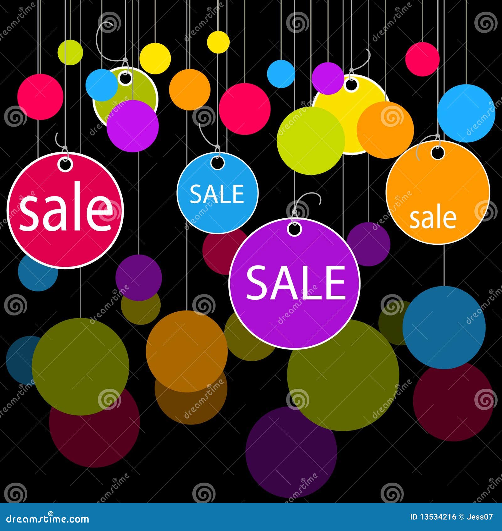 Vignettes with sale stock illustration. Illustration of blue - 13534216