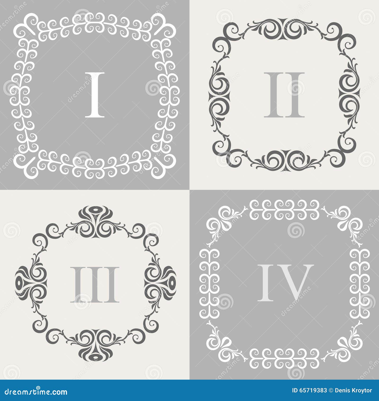 Vignettes in vector 2 stock vector. Illustration of outline - 65719383