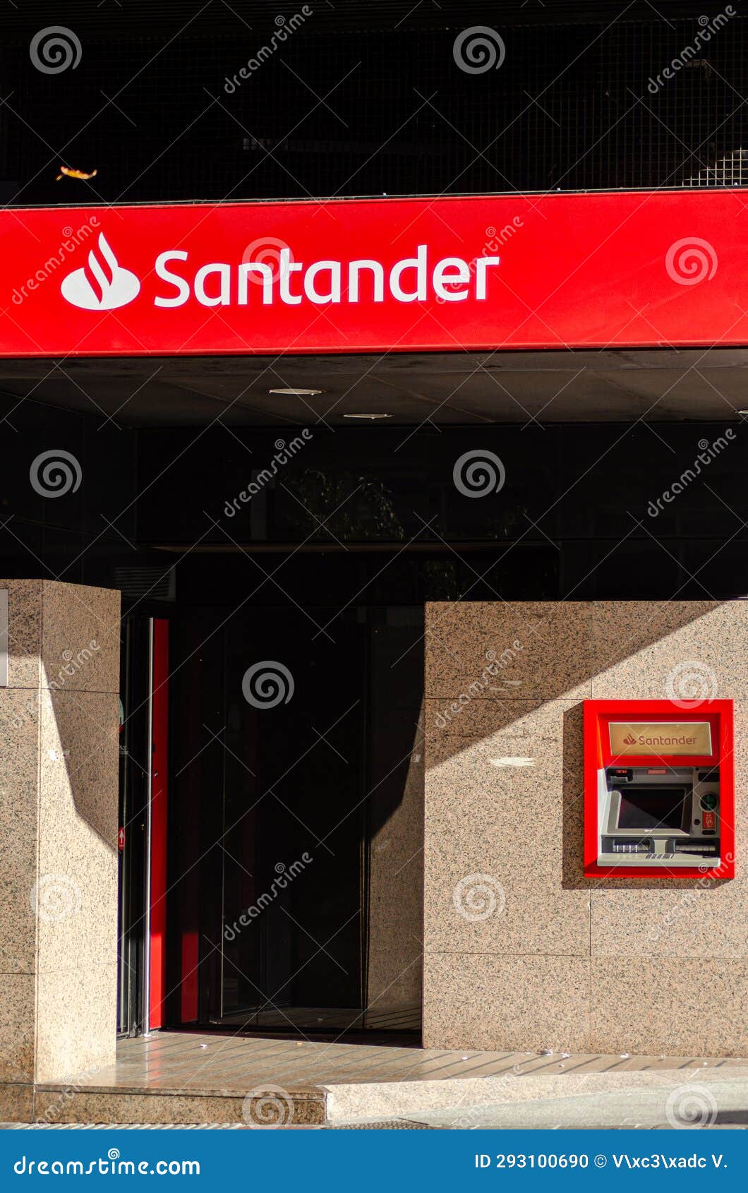 Facade of a Santander Bank Office Editorial Image - Image of facade ...