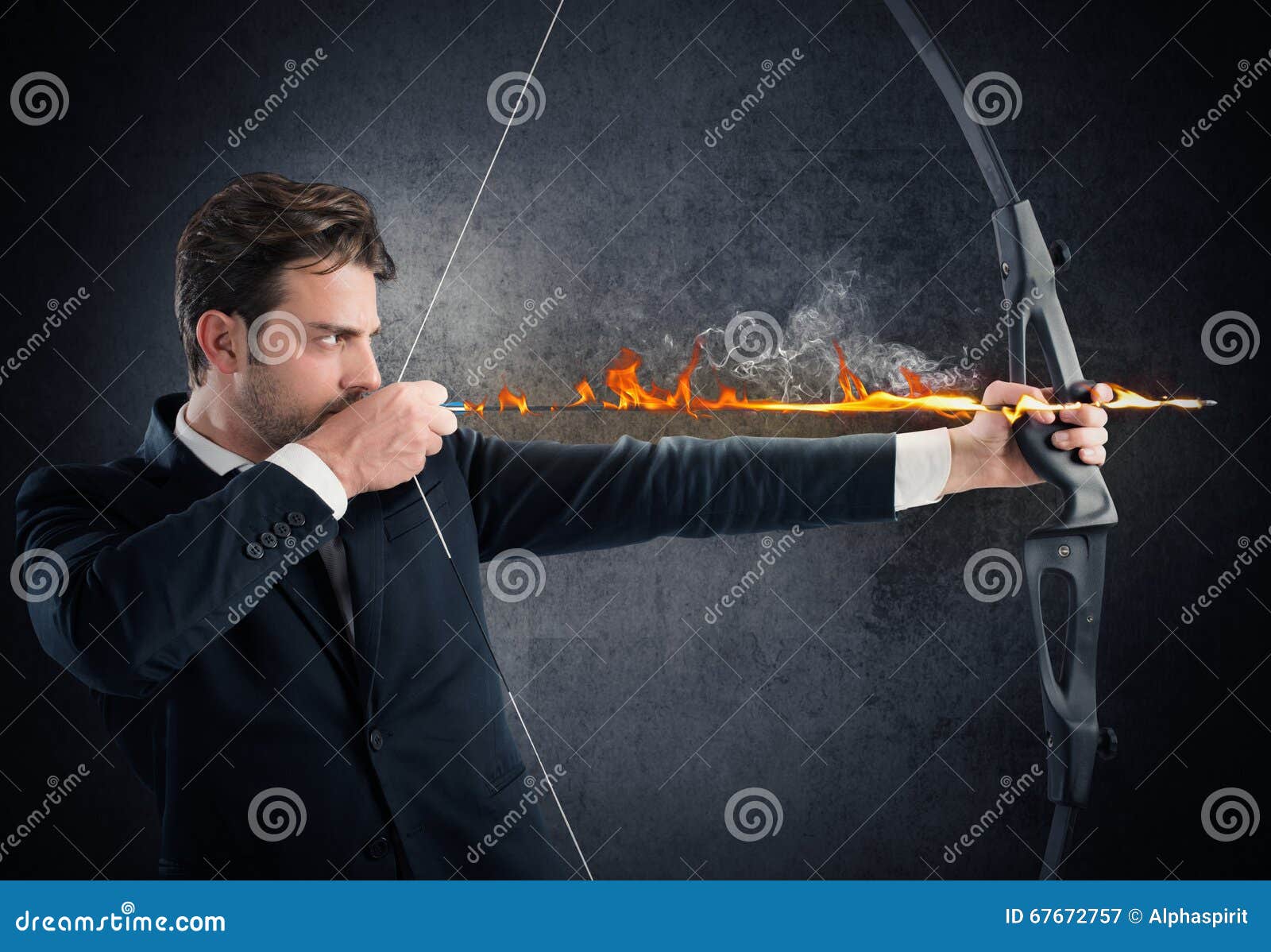 Vigorously Hitting the Target Stock Image - Image of challenge ...