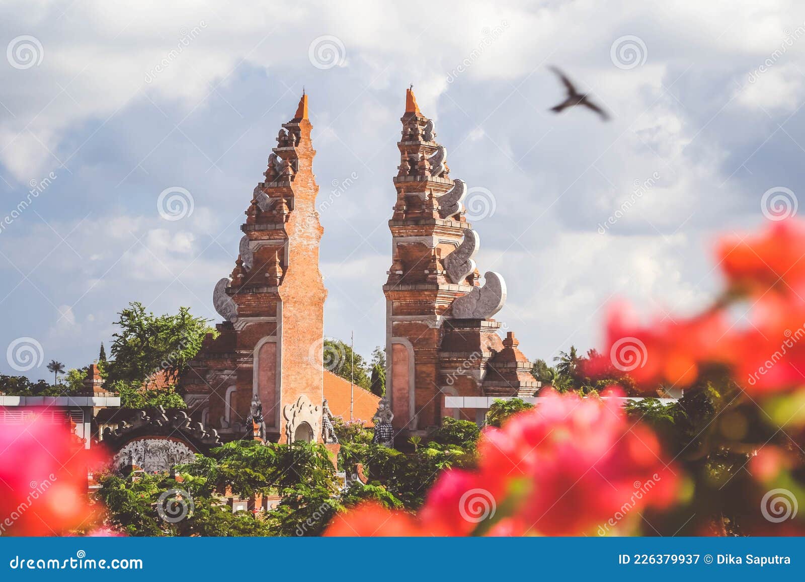 Vihara bali stock image. Image of landmark, plant, bali - 226379937