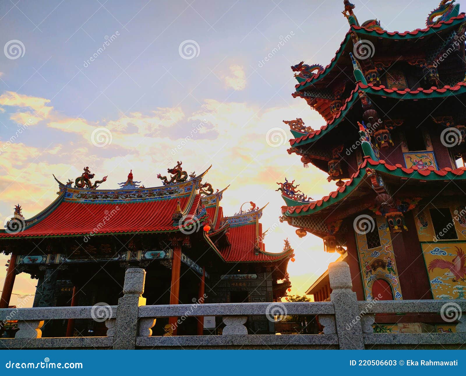 Vihara Satya Dharma Is A Modern Chinese Temple At Benoa Port, Bali. It ...