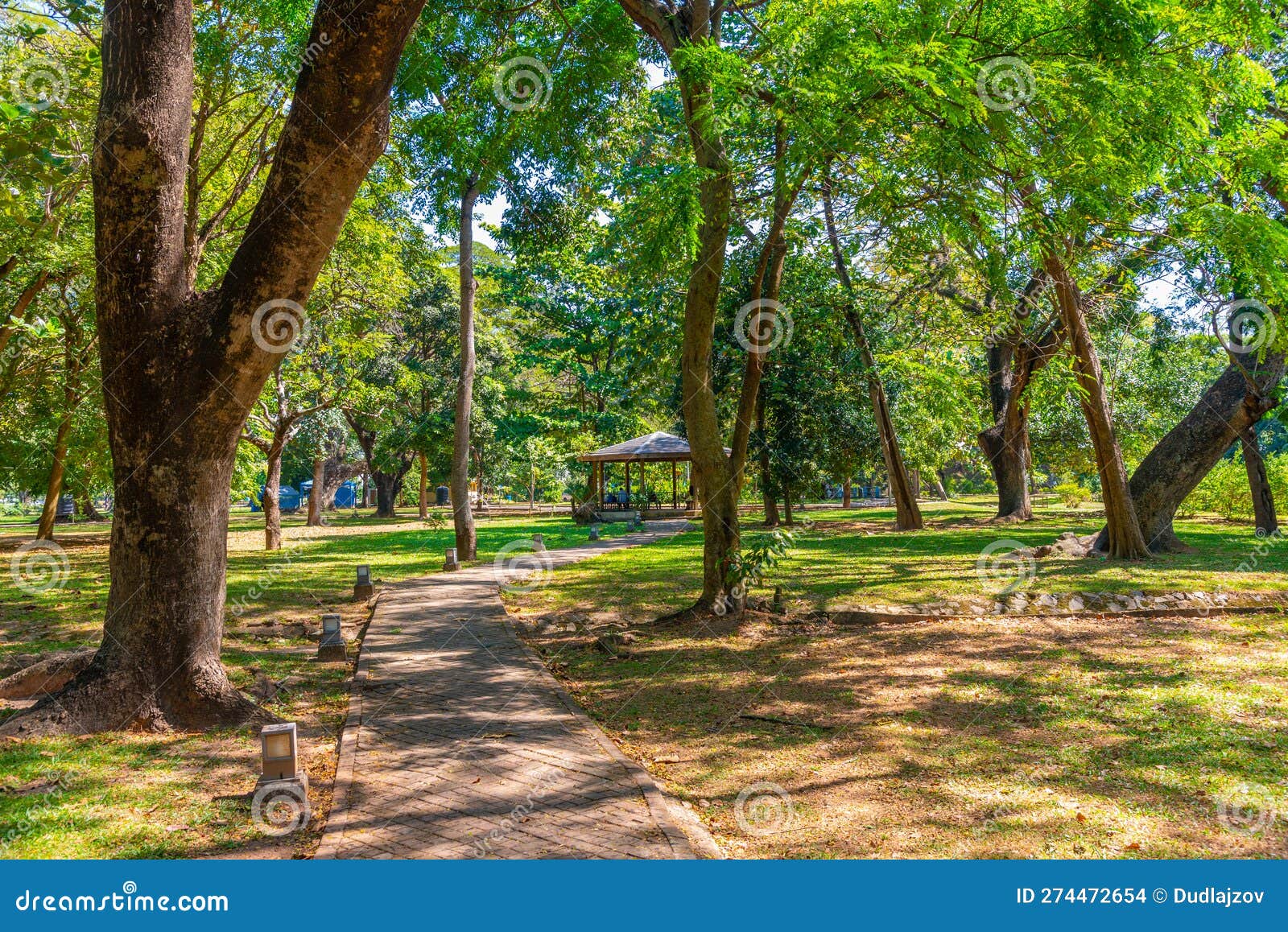 Viharamahadevi Park Of Sri Lanka. Royalty-Free Stock Photography ...