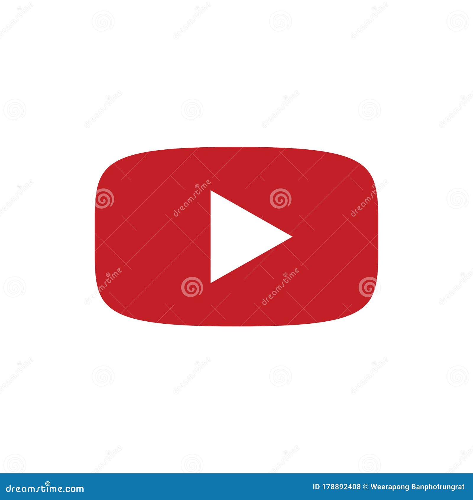 Playing Video Button To Start Watching Movie Editorial Stock Photo ...