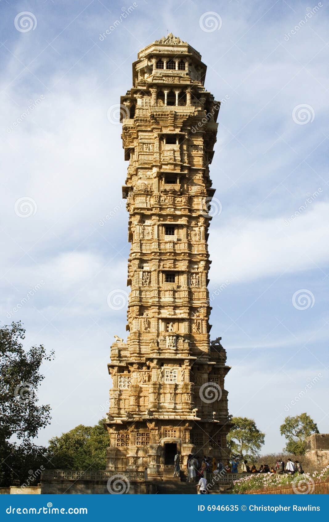 Vijay Stambha or Victory Tower Stock Image - Image of deserted ...