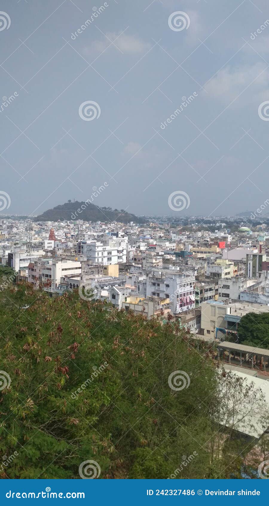 Vijayawada one town city stock photo. Image of village - 242327486
