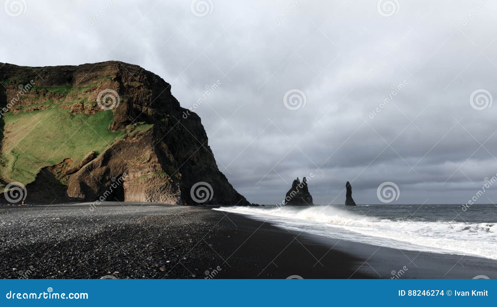 Vik stock photo. Image of reynisfjara, coast, beach, troll - 88246274