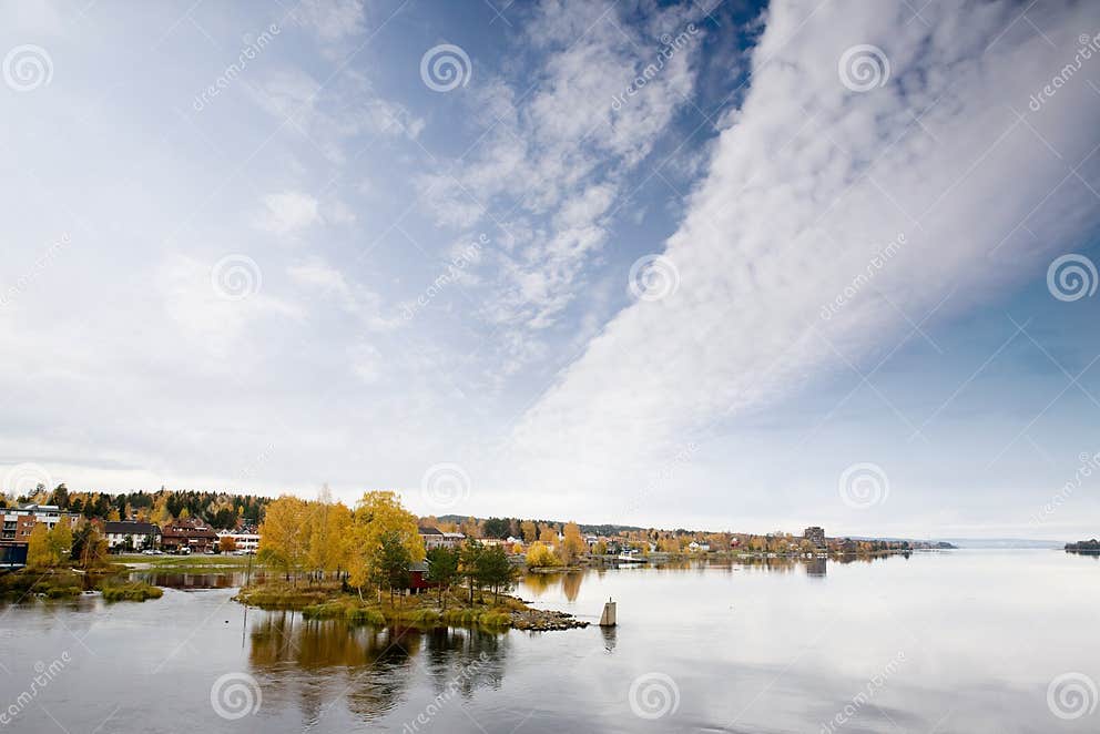 Vikersund, Norway stock photo. Image of yellow, landscape - 6984910
