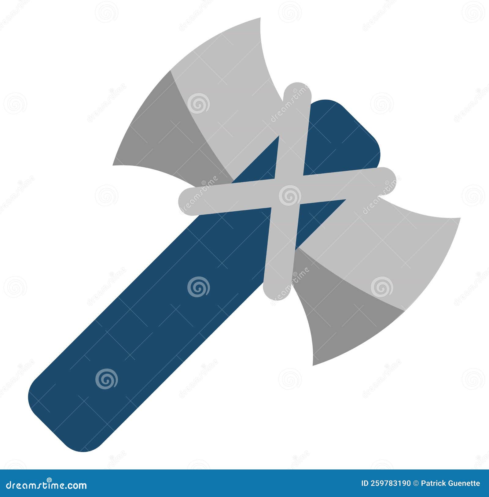 Viking axe, icon stock vector. Illustration of hatchet - 259783190
