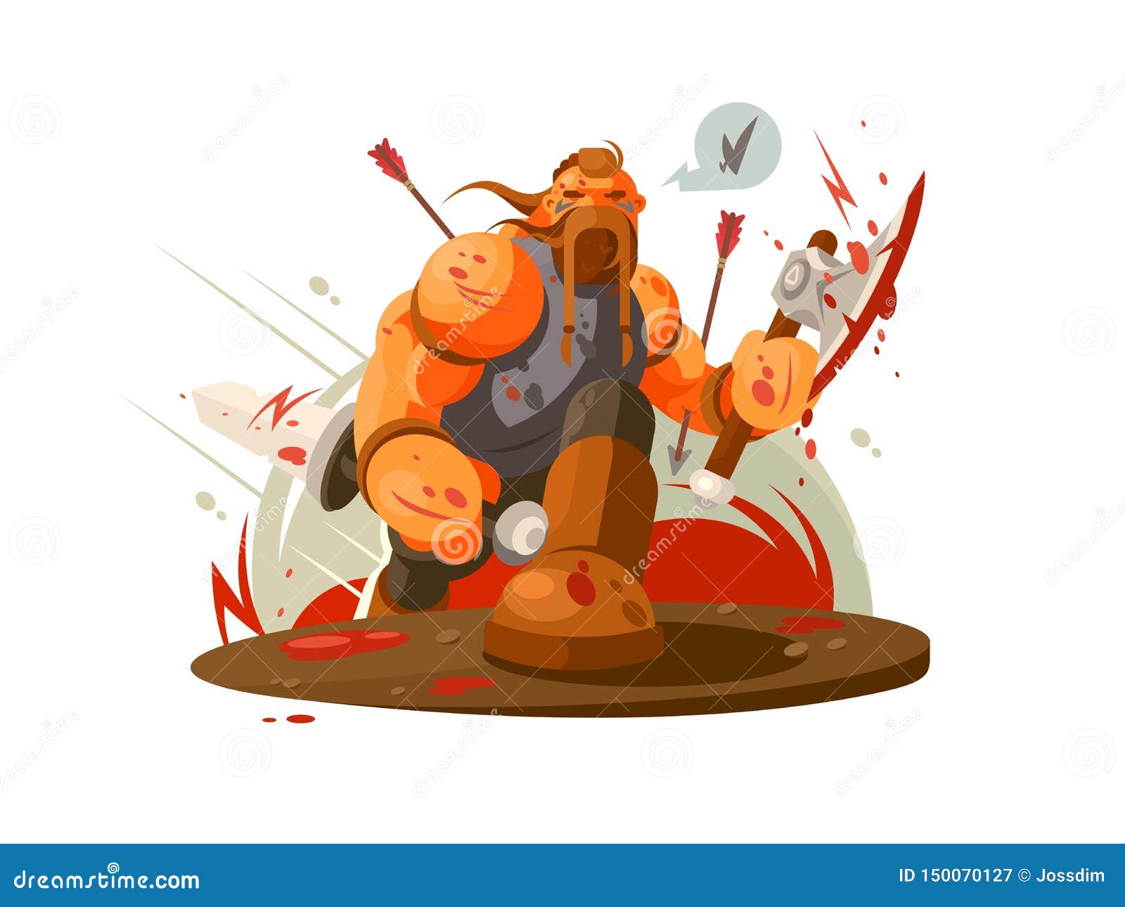 Wounded Knight Drawing