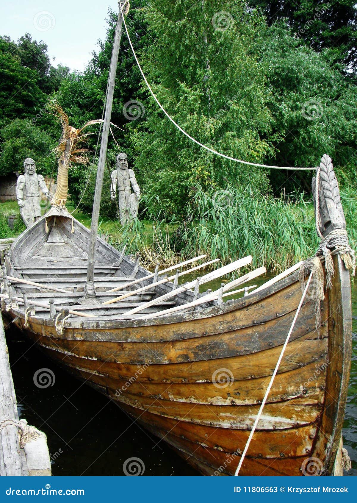Viking boat stock image. Image of harbor, ship, masuria - 11806563