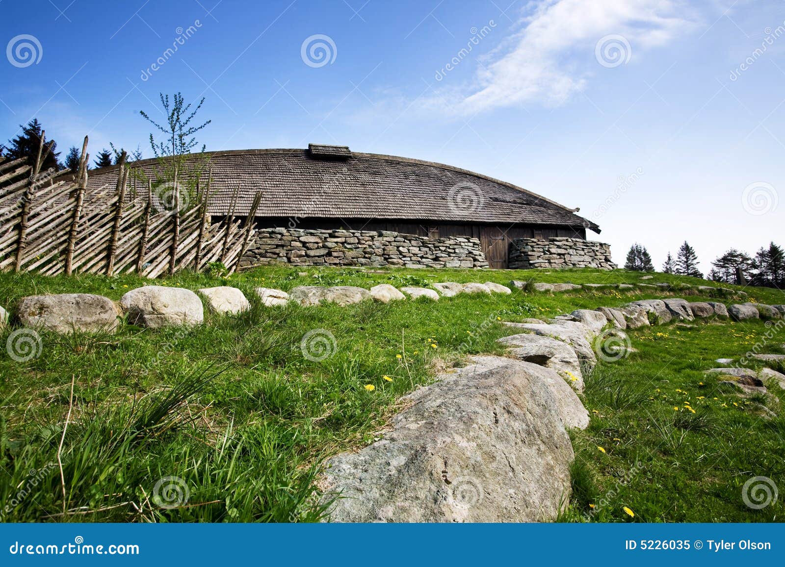 Viking Building stock image. Image of norse, house, wall - 5226035