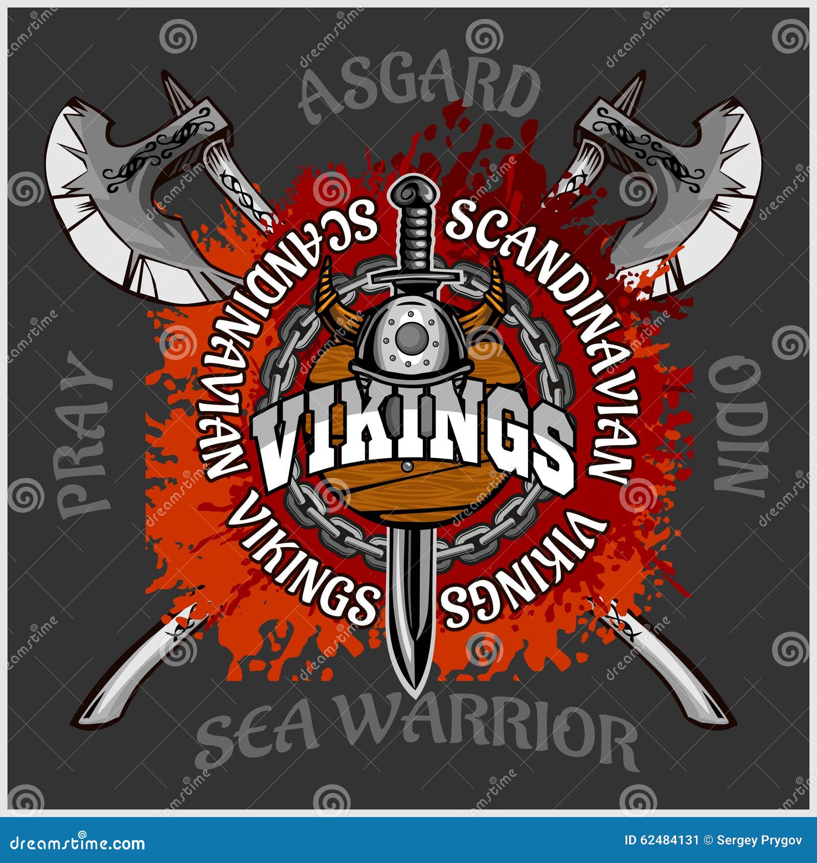 Viking Emblem and Logos Plus Isolated Elements Stock Vector ...