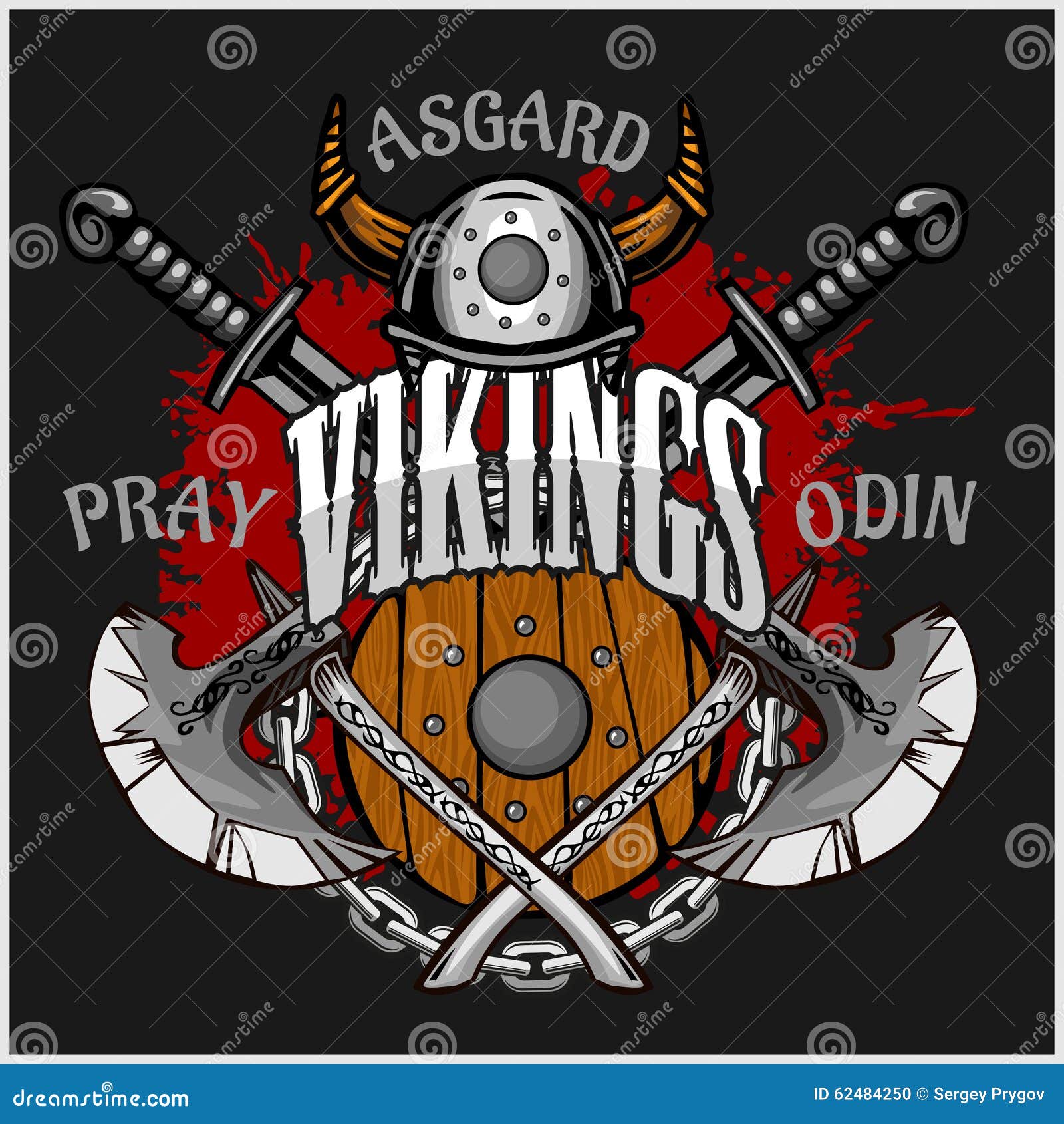 Viking Emblem And Logos Plus Isolated Elements Vector Illustration ...