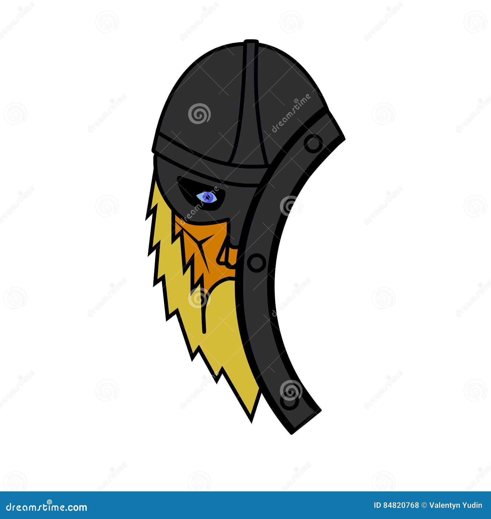 Viking Font Face Avec Le Symbole De Bouclier Illustration de Vecteur ...