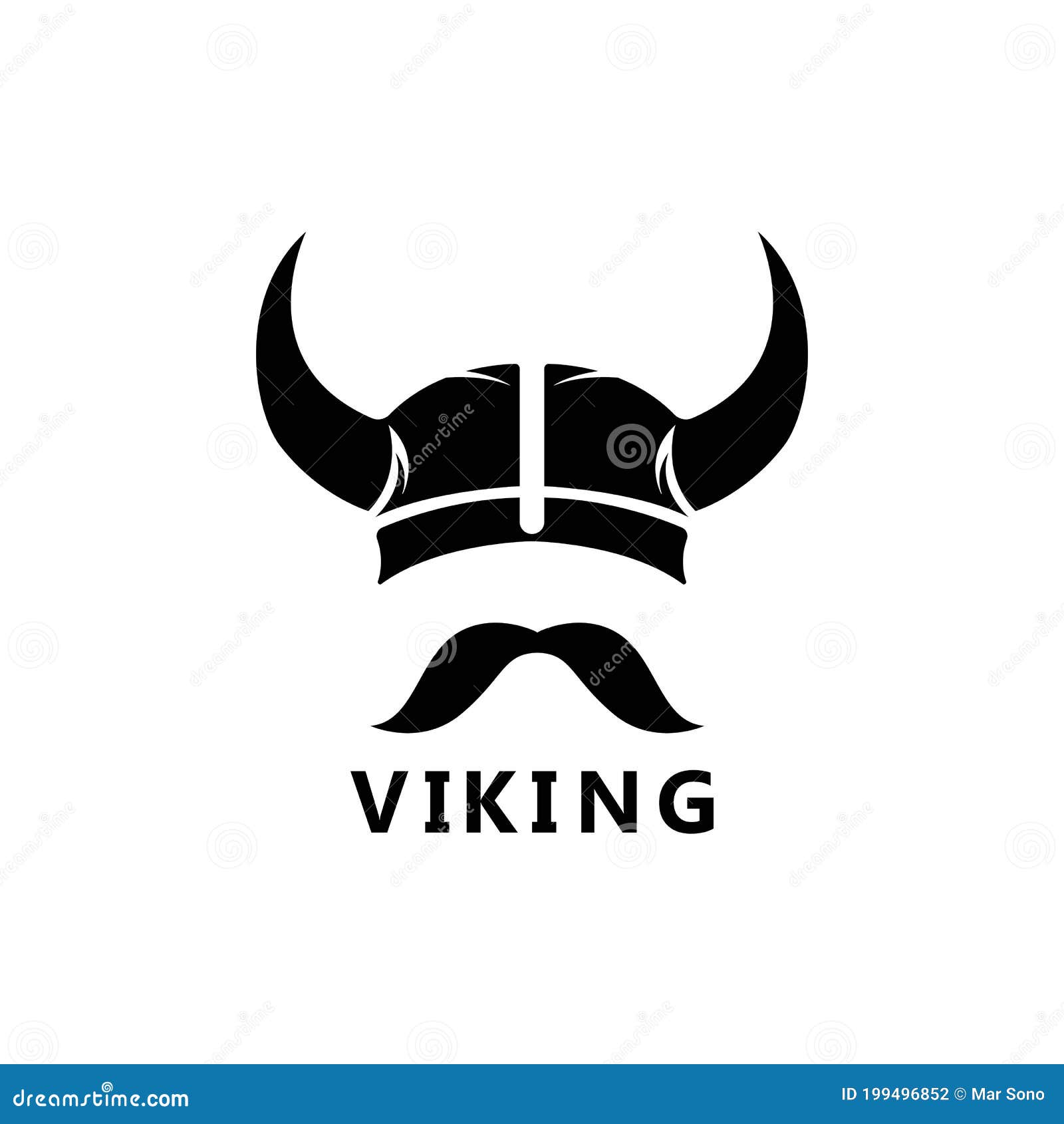 Viking Head Logo and Symbol Vector Image Stock Vector - Illustration of ...