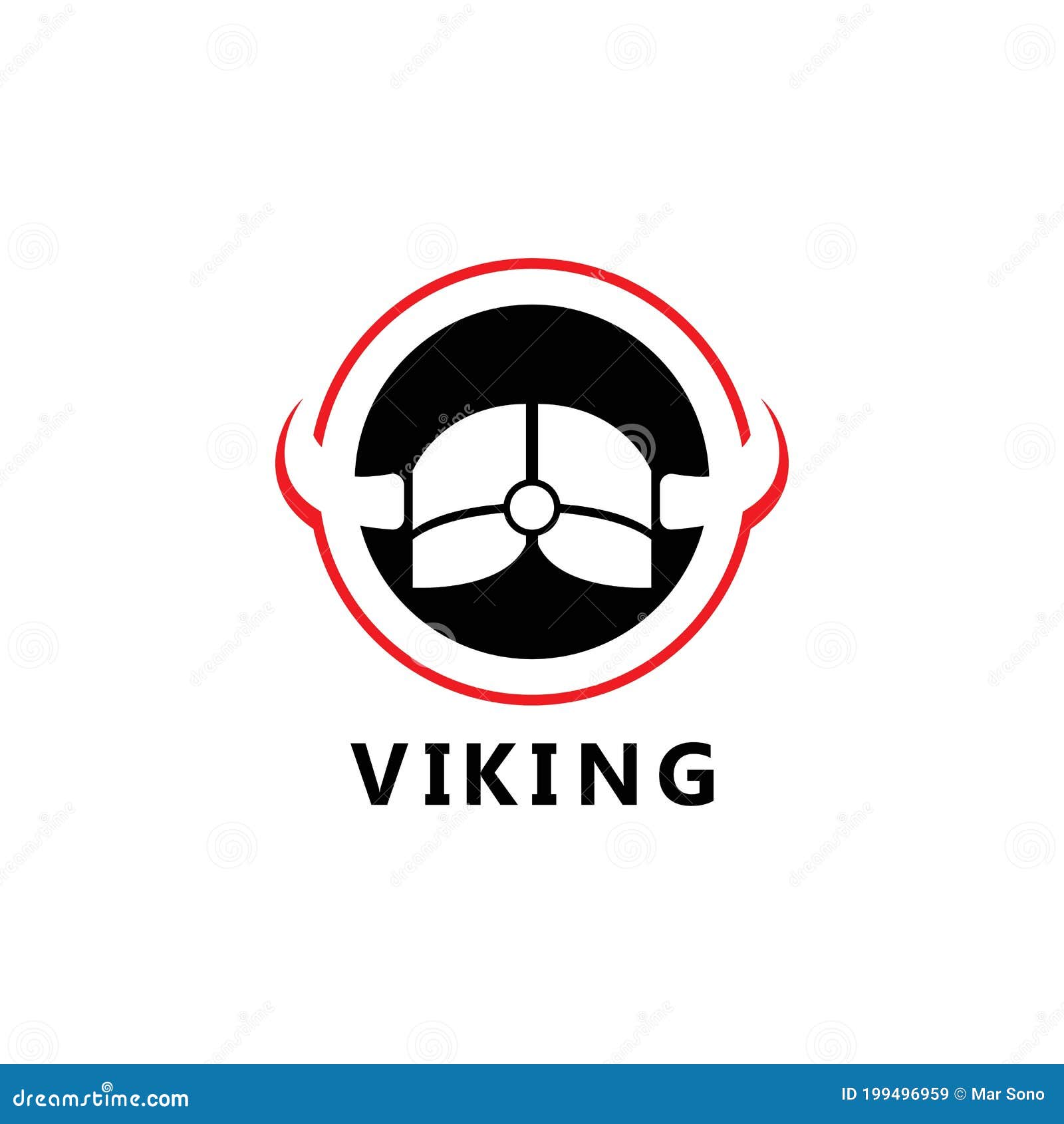Viking Head Logo and Symbol Vector Image Stock Vector - Illustration of ...