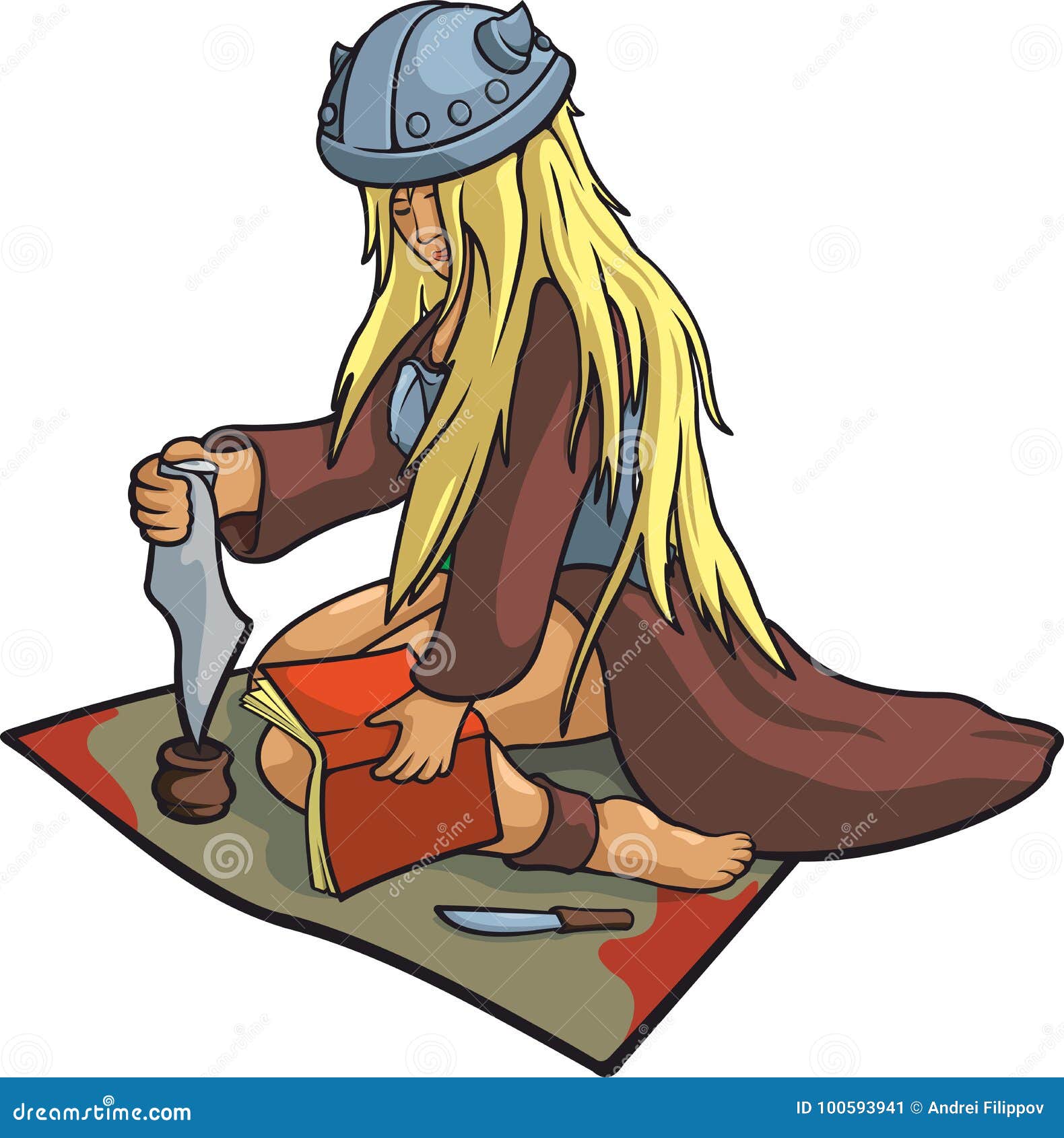 Viking Healer ilustración del vector. Ilustración de leyenda - 100593941