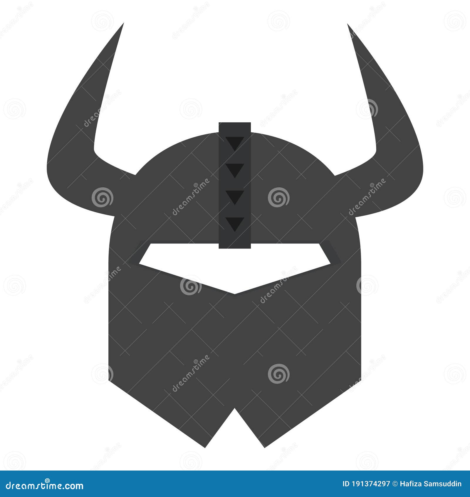 Viking Helmet. Vector Illustration Decorative Design Stock Vector ...