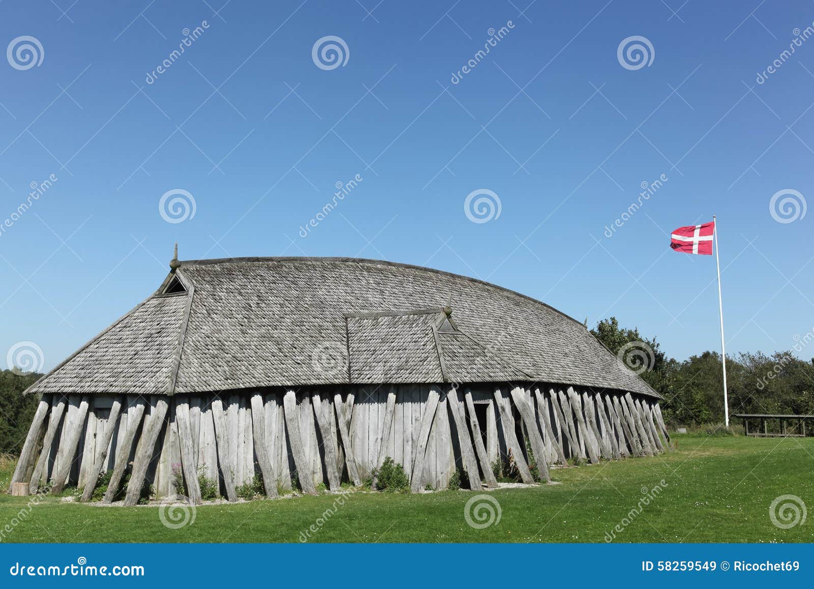 Viking House in the City of Hobro Stock Image - Image of view, medieval ...