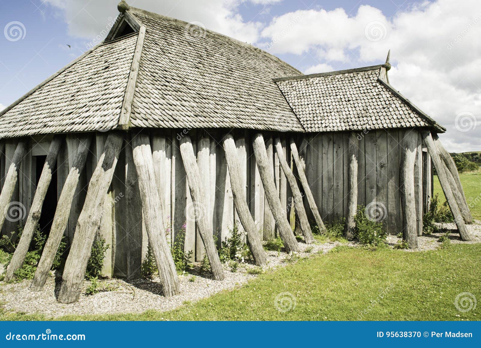 VIKING HOUSE stock photo. Image of building, long, house - 95638370