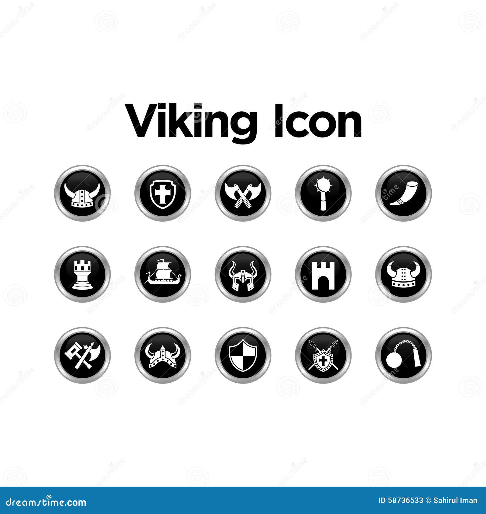 Viking Archer With Bow And Arrow. Medieval Norway People And Mythology ...