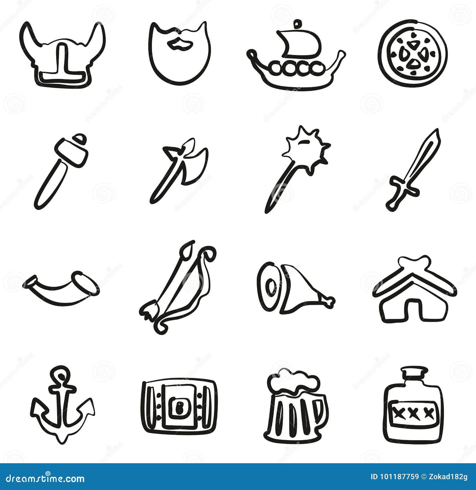Viking With Loot Coloring Page For Kids Cartoon Vector | CartoonDealer ... Viking With Loot Coloring Page For Kids Cartoon Vector | CartoonDealer ...