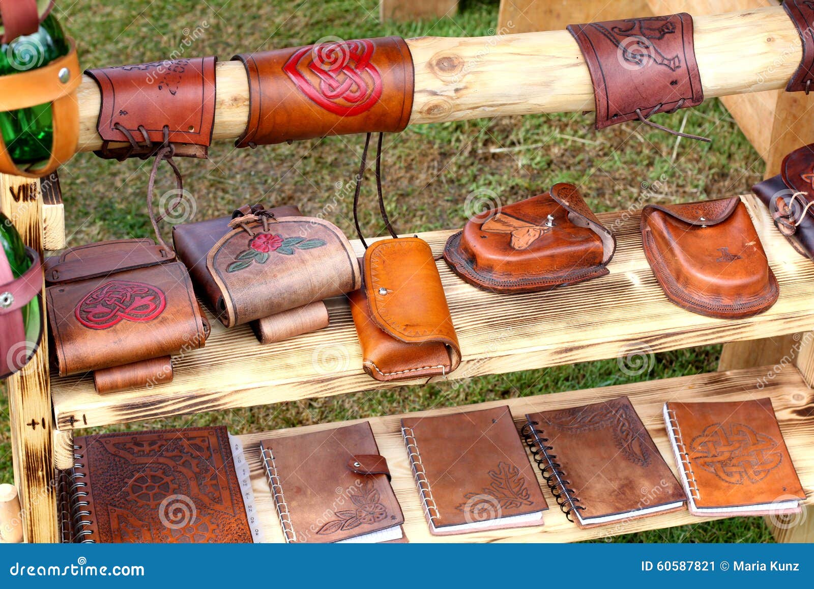 Viking leather bags.. stock image. Image of norway, design - 60587821