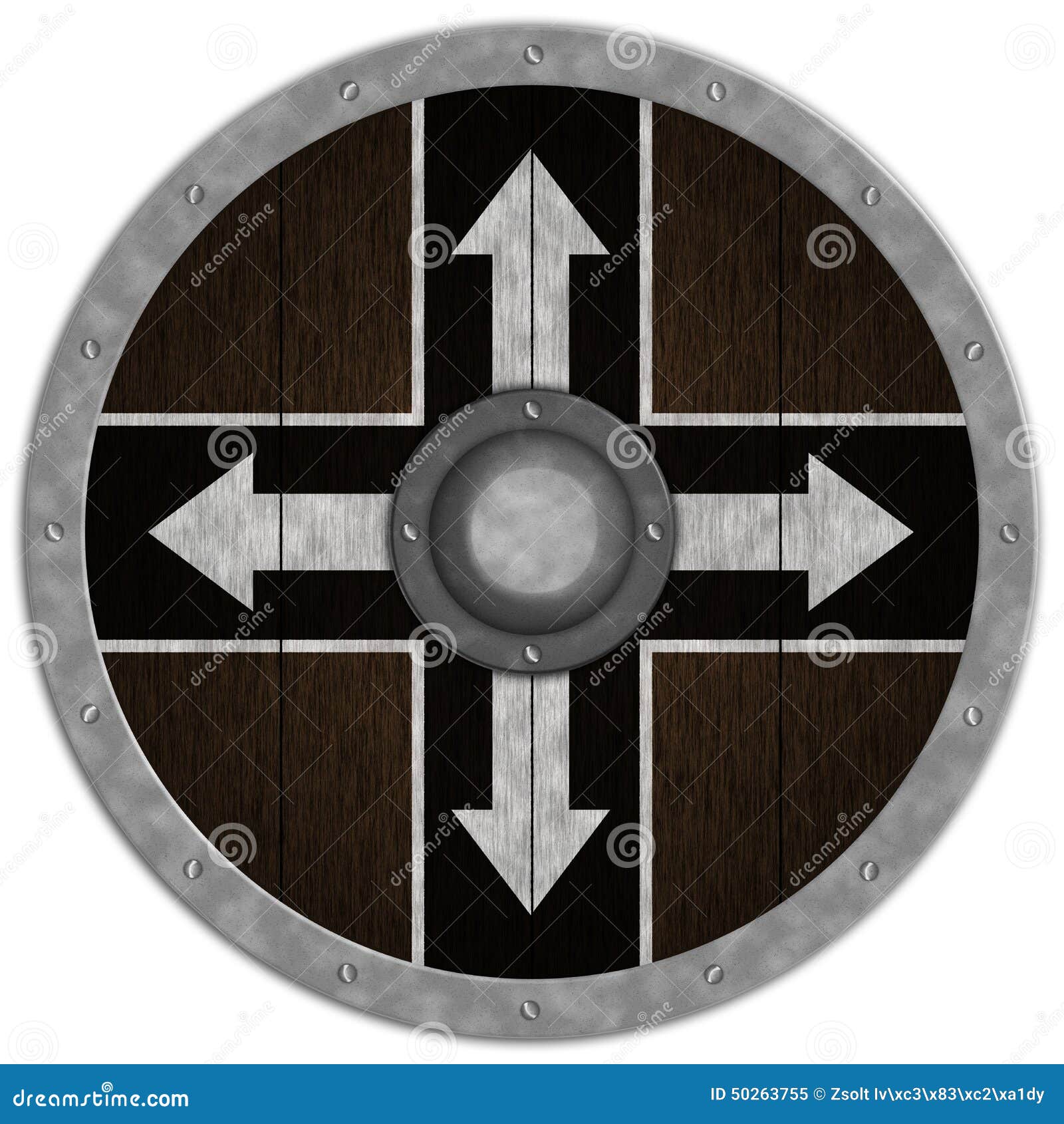 Viking Medieval Shiled illustration stock. Illustration du gladiateur ...