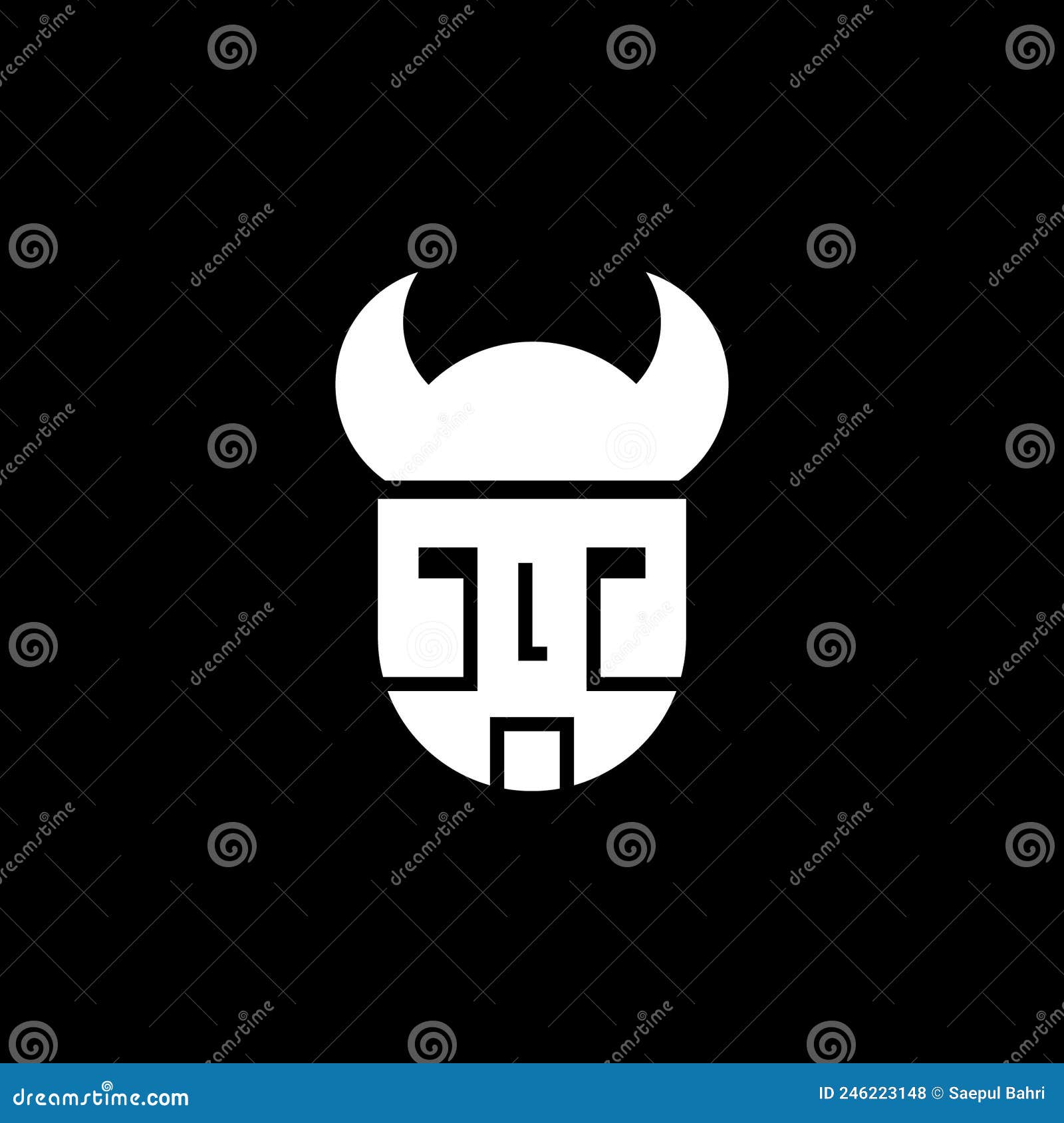 Viking Vector Head. Viking Robots Logo Design Template Stock Vector ...
