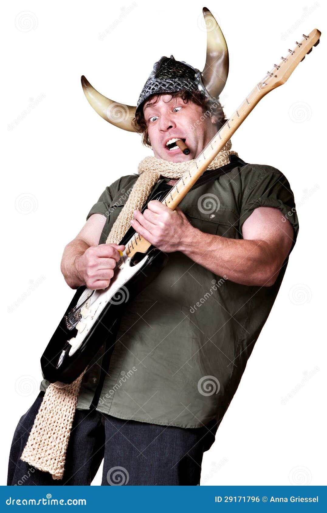 Viking Rock Guitarist stock photo. Image of musician - 29171796