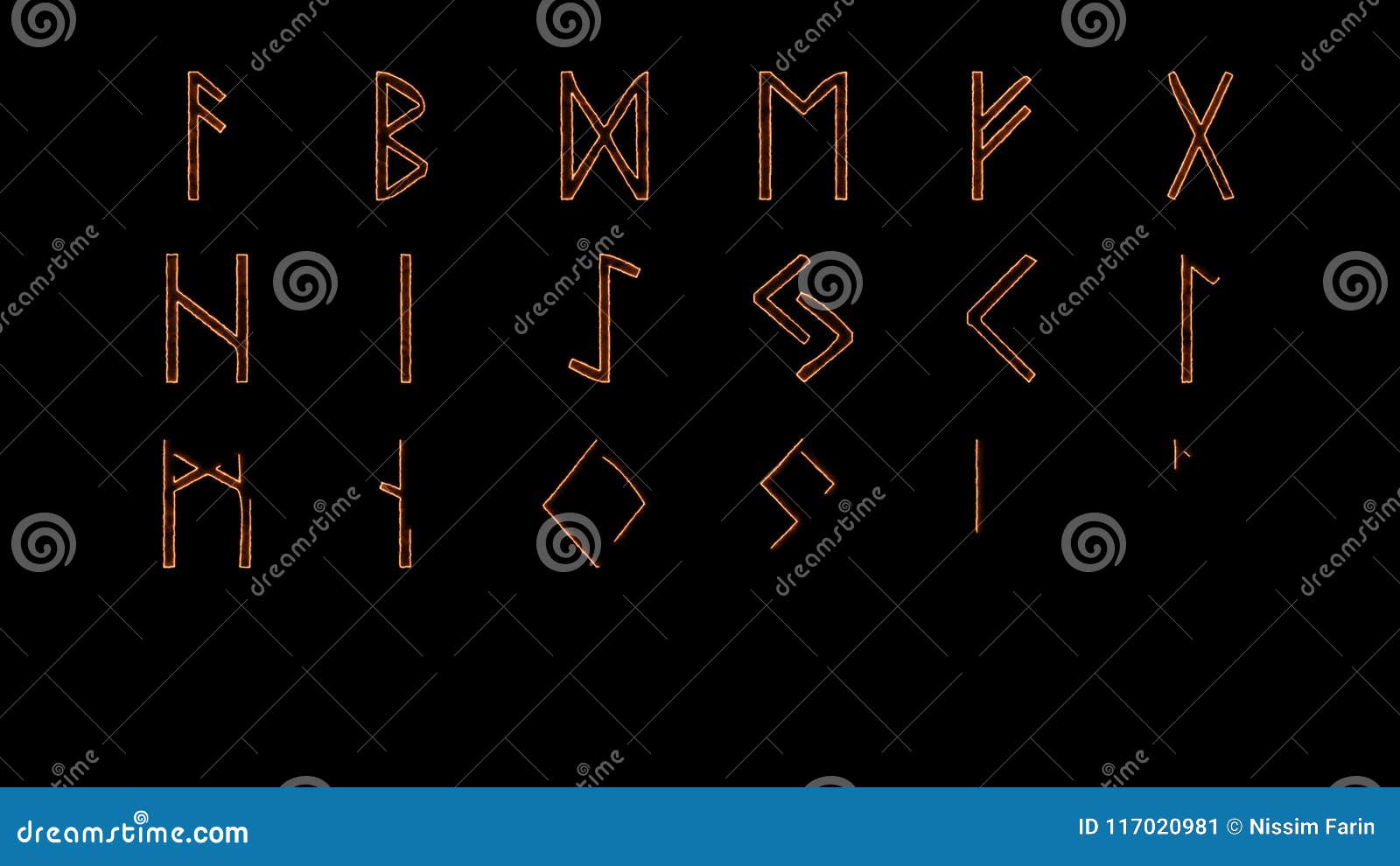 Viking Rune Alphabet Lighting Up in Alpha Channel Clips Vidéos - Vidéo ...