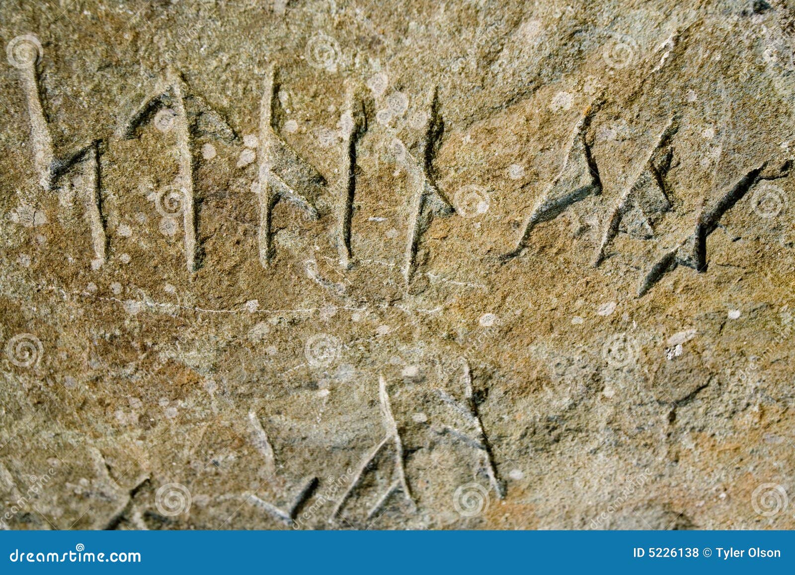 Viking Rune Inscription stock photo. Image of symbol, sweden - 5226138